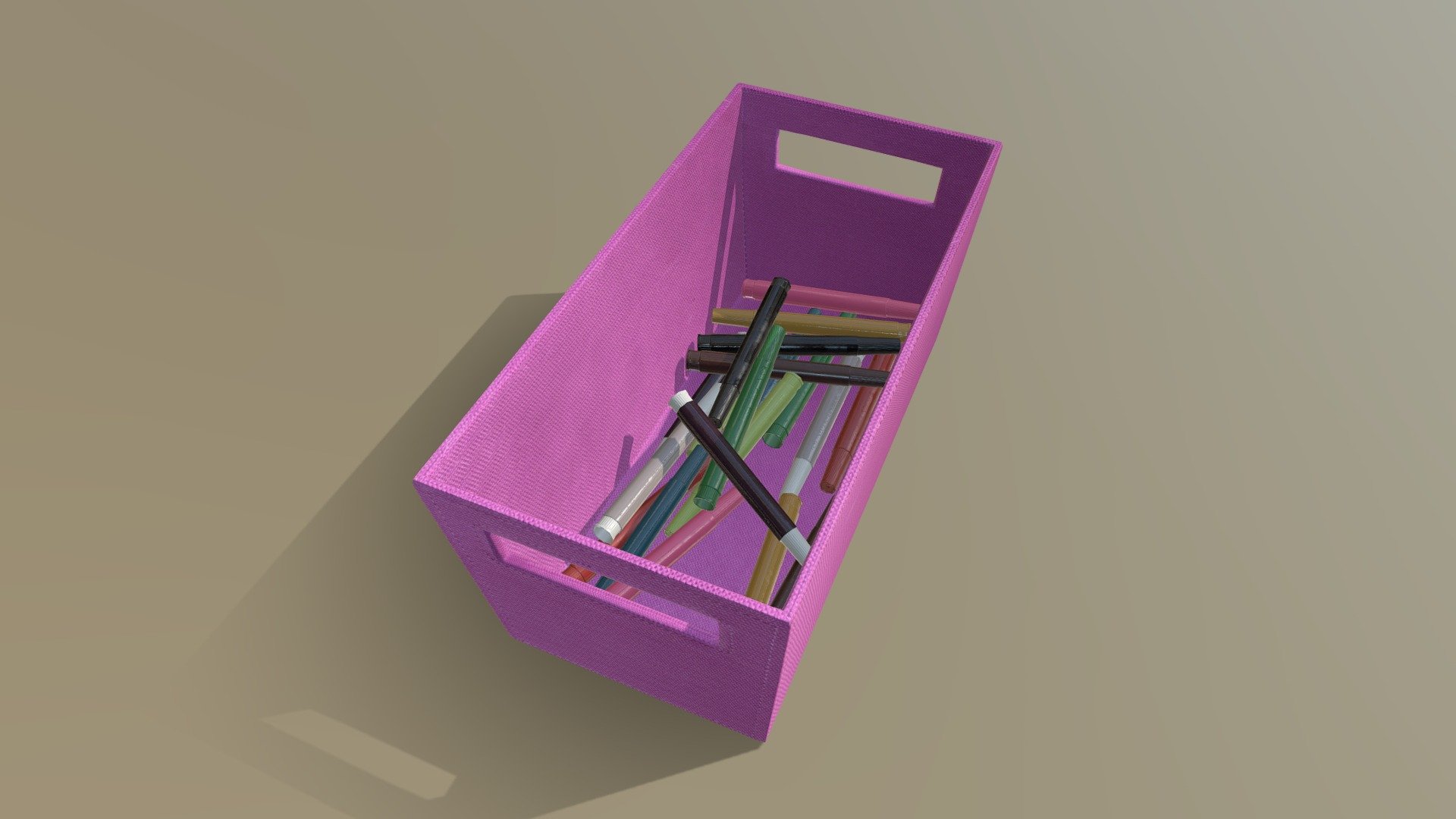 Set of Markers and Marker Box - Buy Royalty Free 3D model by Daniel ...