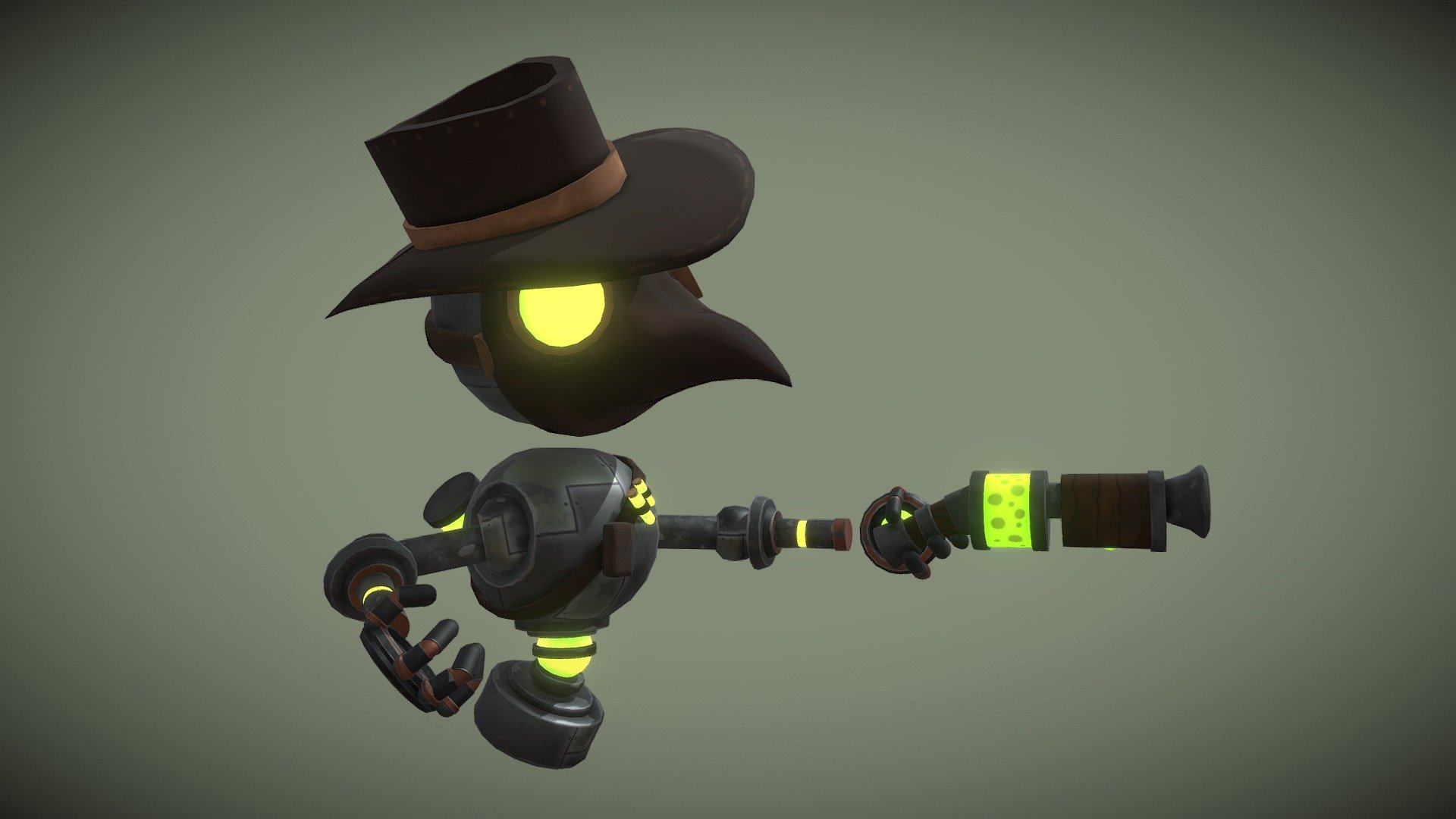 Plague Doctor robot - 3D model by Oriol Felicó Miron (@urifelis ...