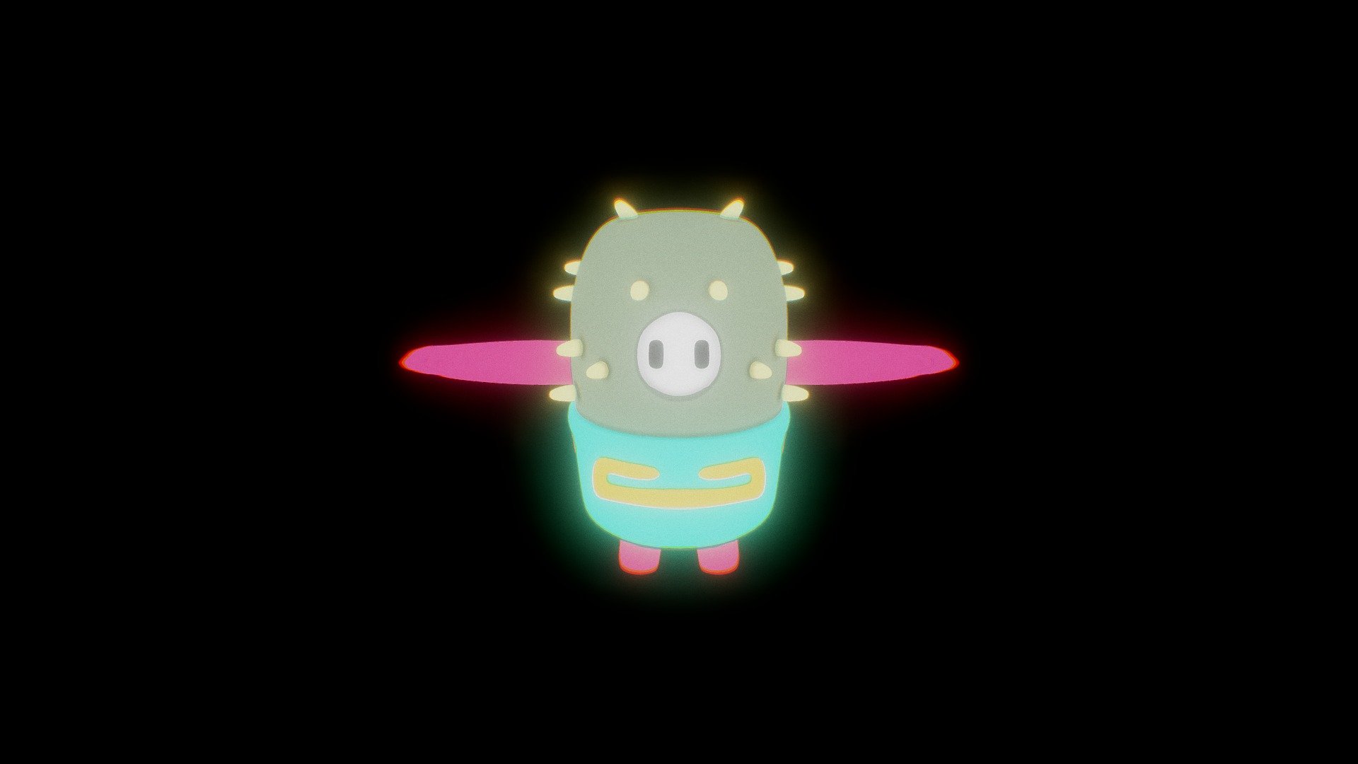 Fall Guys Cactus - Download Free 3D model by Thales Sardinha (@Thales ...
