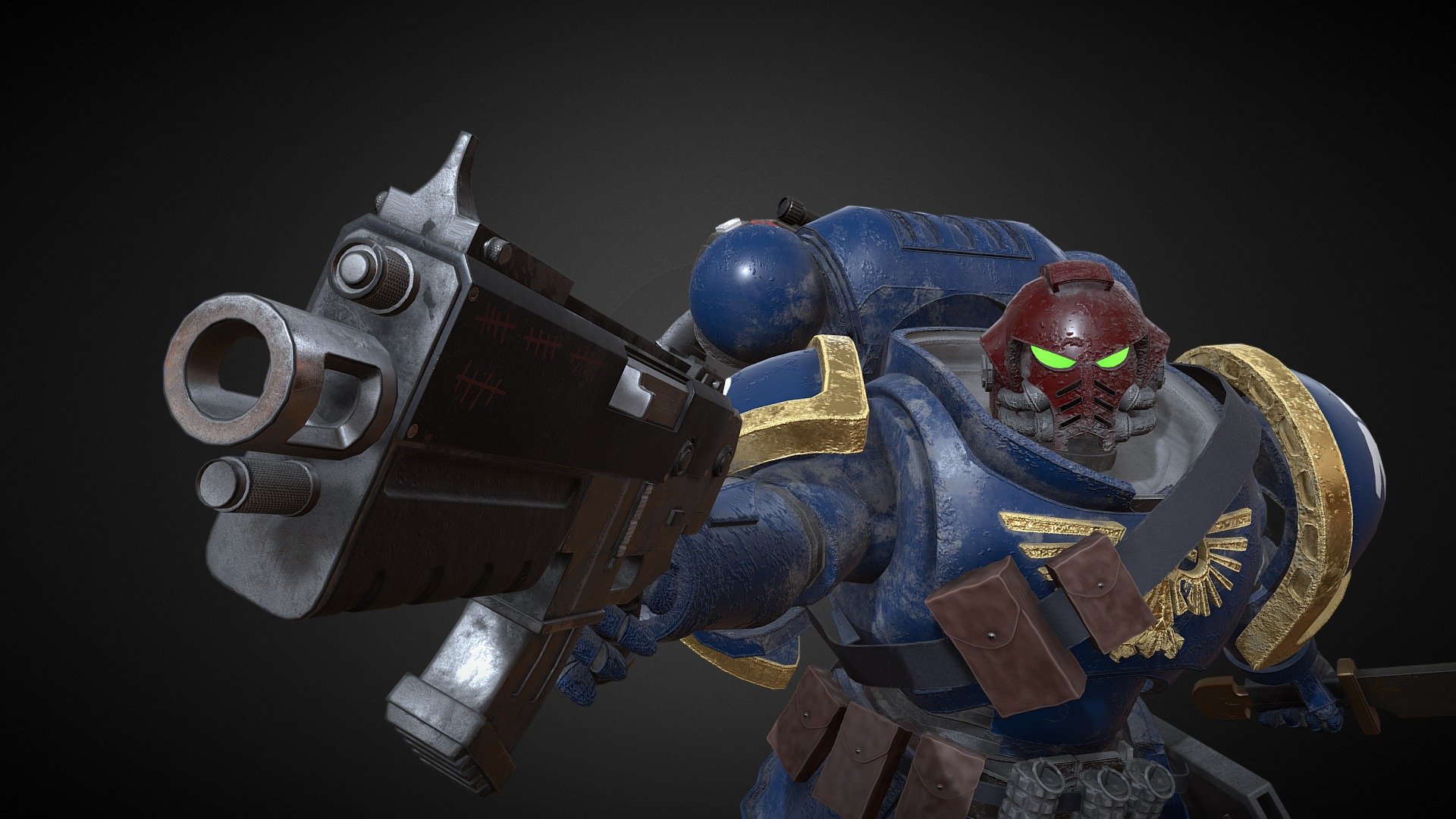 space marine sergeant INTERCESSORS - Buy Royalty Free 3D model by ...