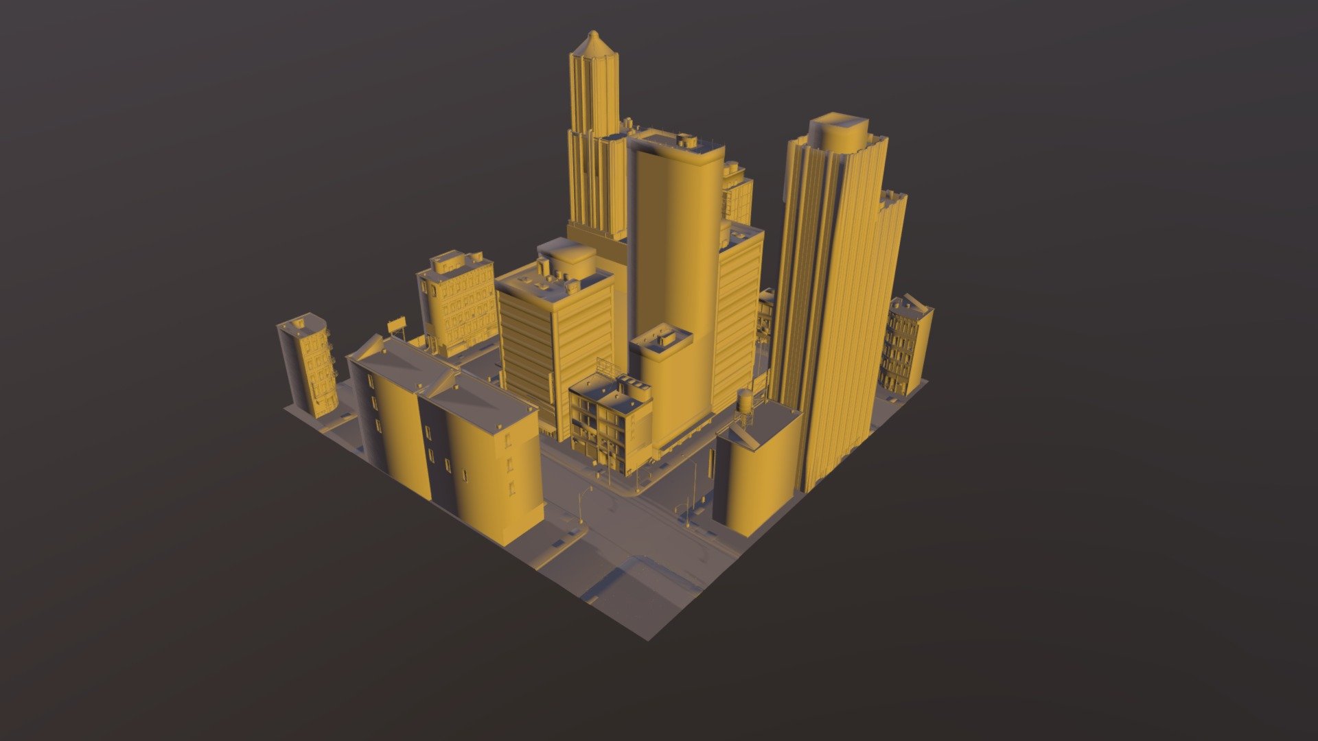 City 01 - 3D model by Steve Lucey (@lucey.stephen) [cd5647e] - Sketchfab