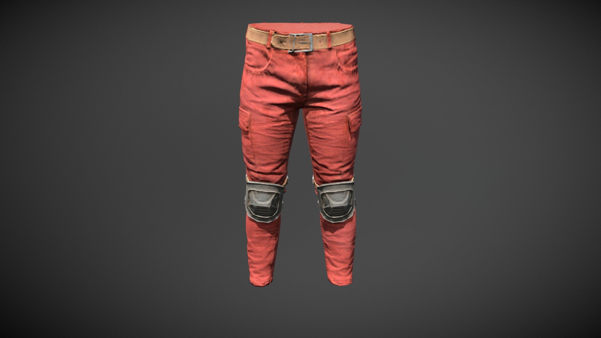 COMBAT PANTS (CORAL) - 3D model by PUBGShowcase [cd586b2] - Sketchfab