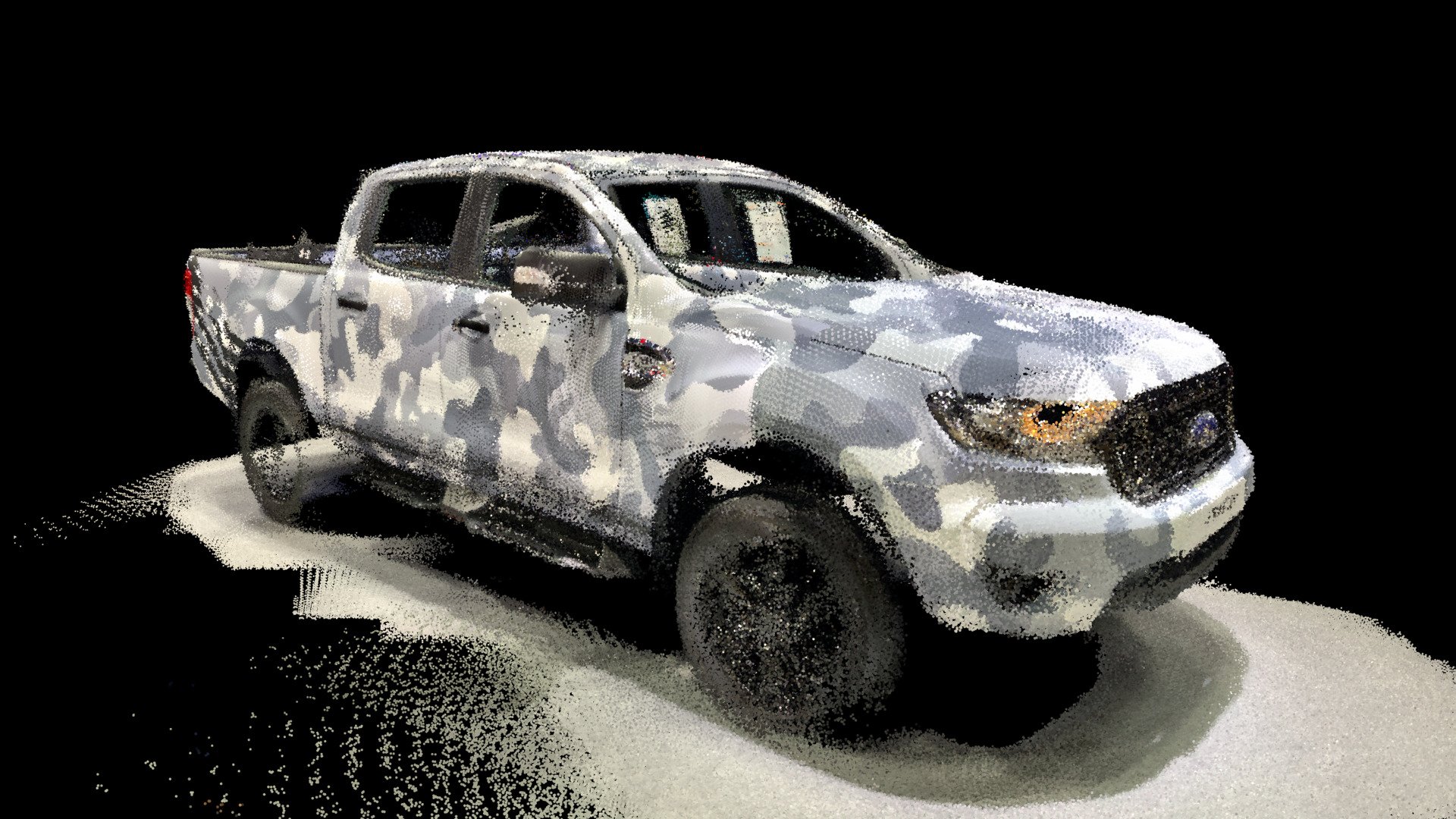 Ford Ranger military camouflage lidar scan - Download Free 3D model by ...