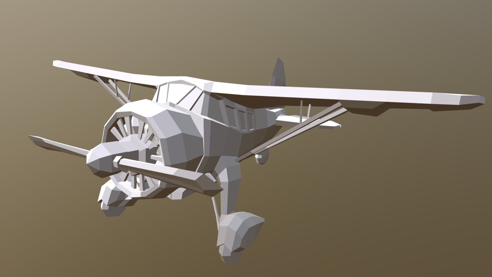 DAE Game Art - stylized plane (no textures) - 3D model by Renée Vianen (@reneevianen) [cd5afc3 ...