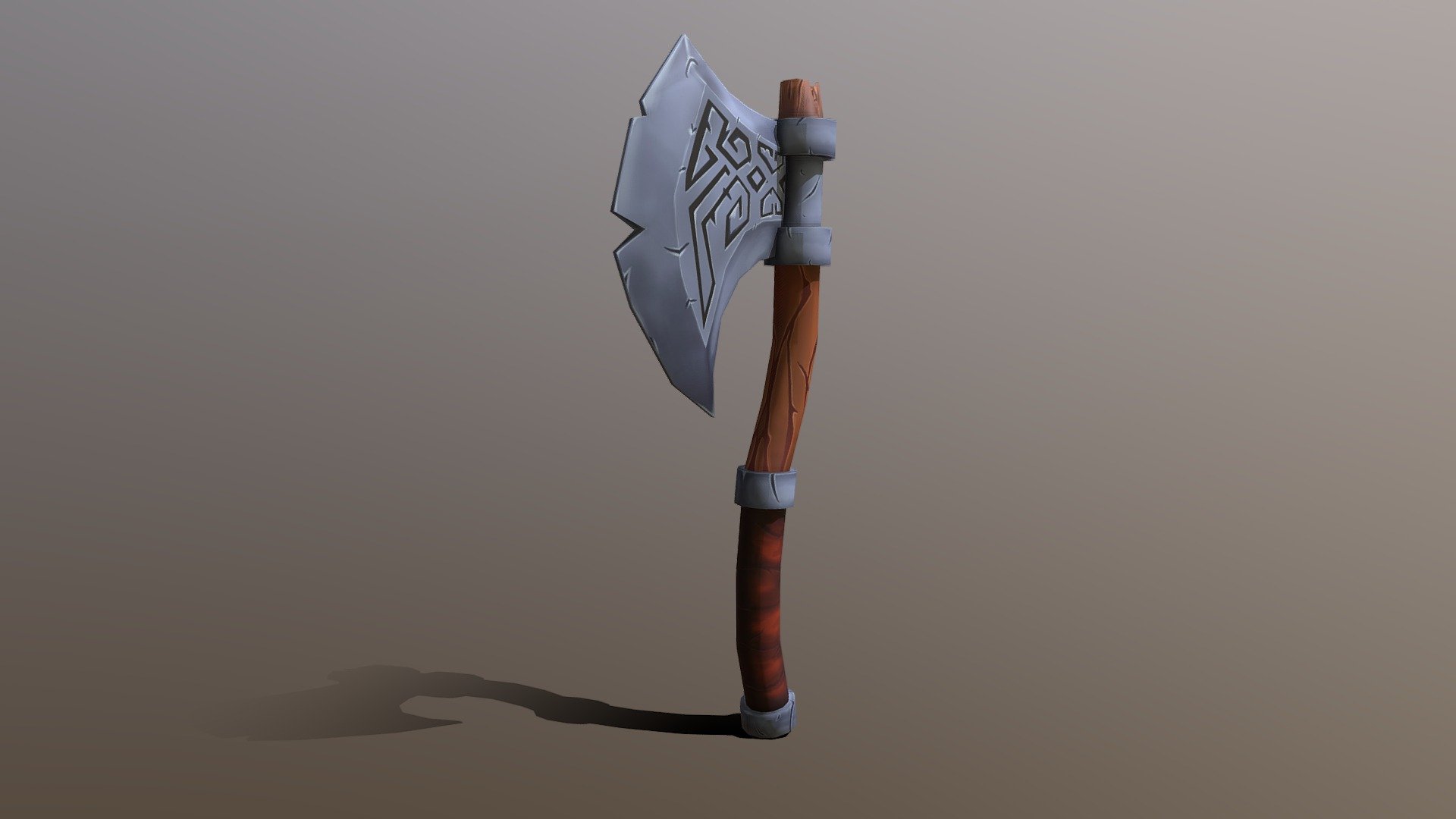 Hacha Hand Painted - 3D model by Camila Pizarro (@camilapizarro ...