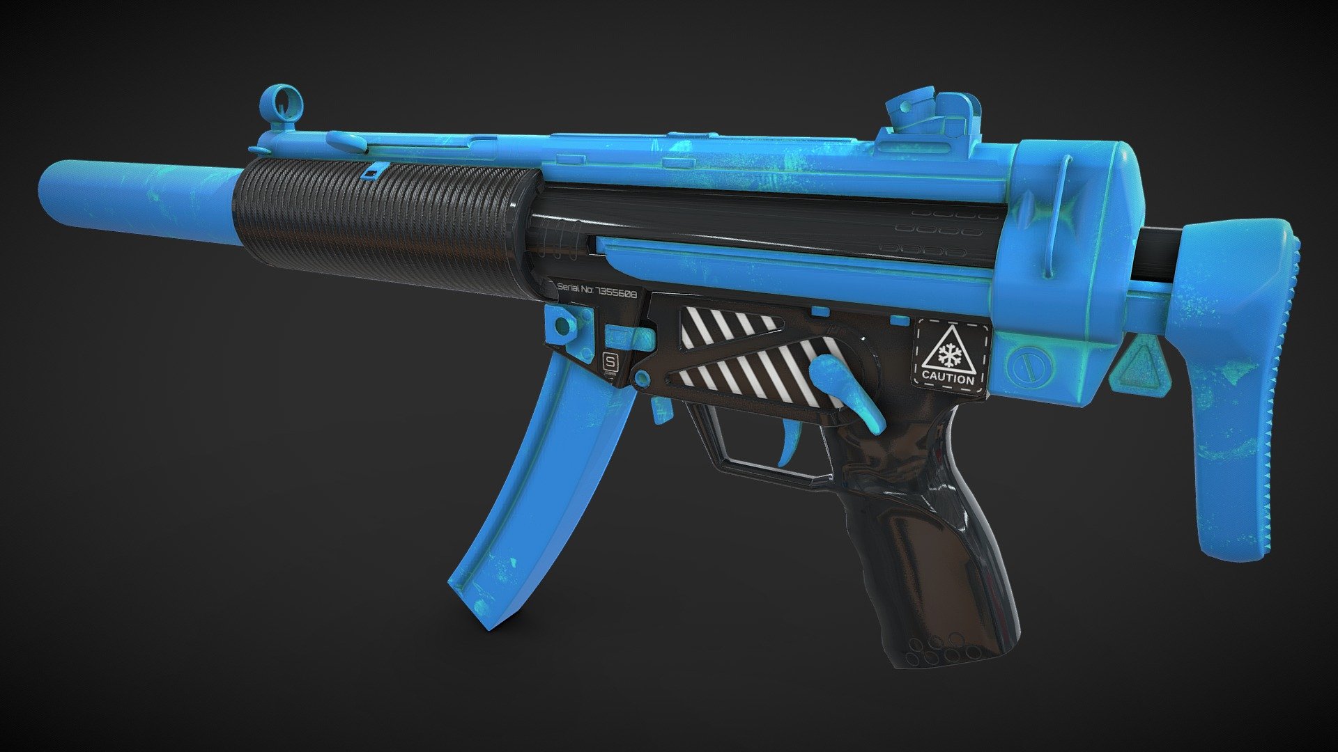 MP5-SD // Venom of Ice - 3D model by ap0skyre [cd5b1c1] - Sketchfab