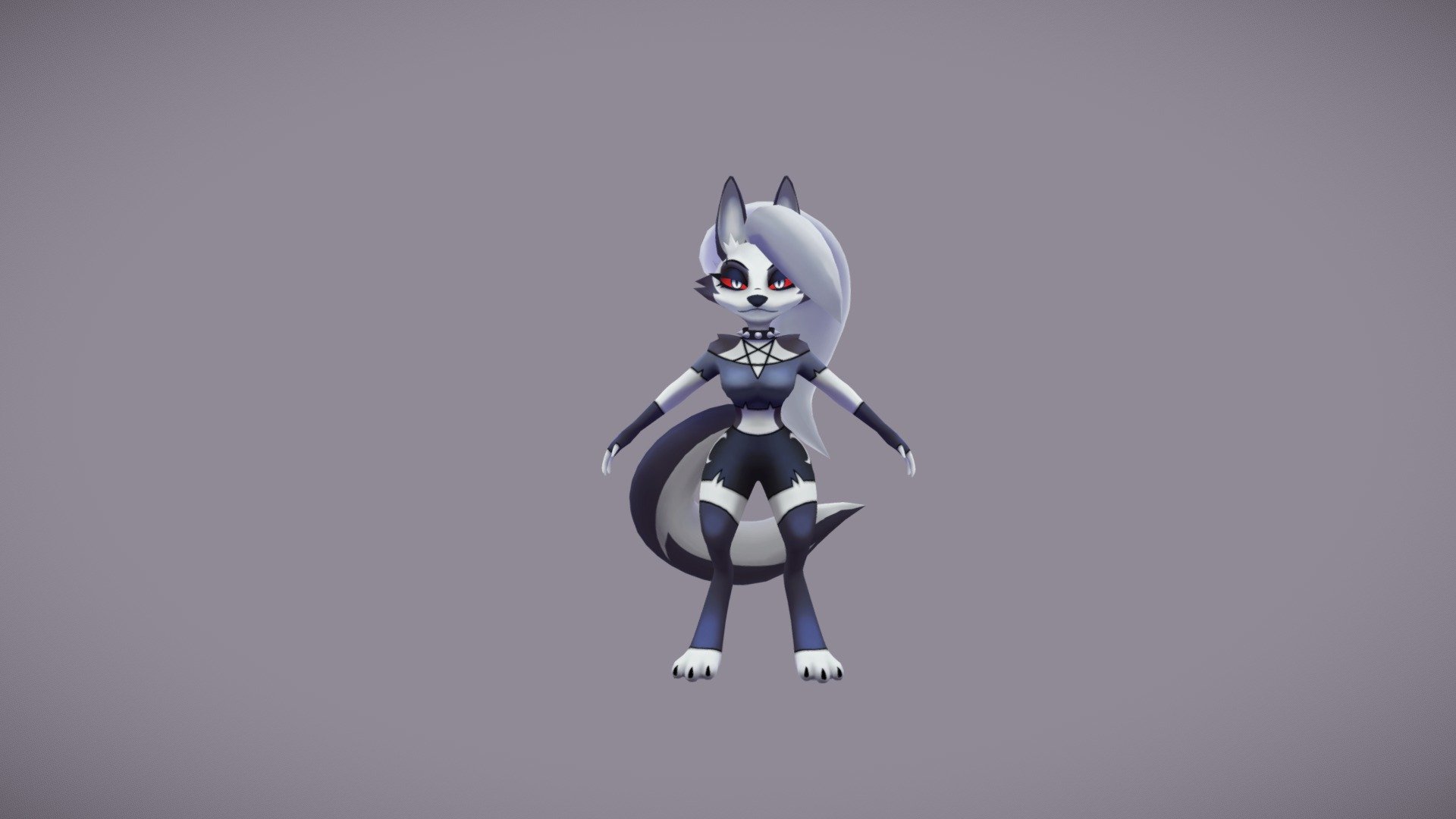 Loona VRChat Avatar | Furry Stylized 3D Model - 3D model by furpaw3d ...