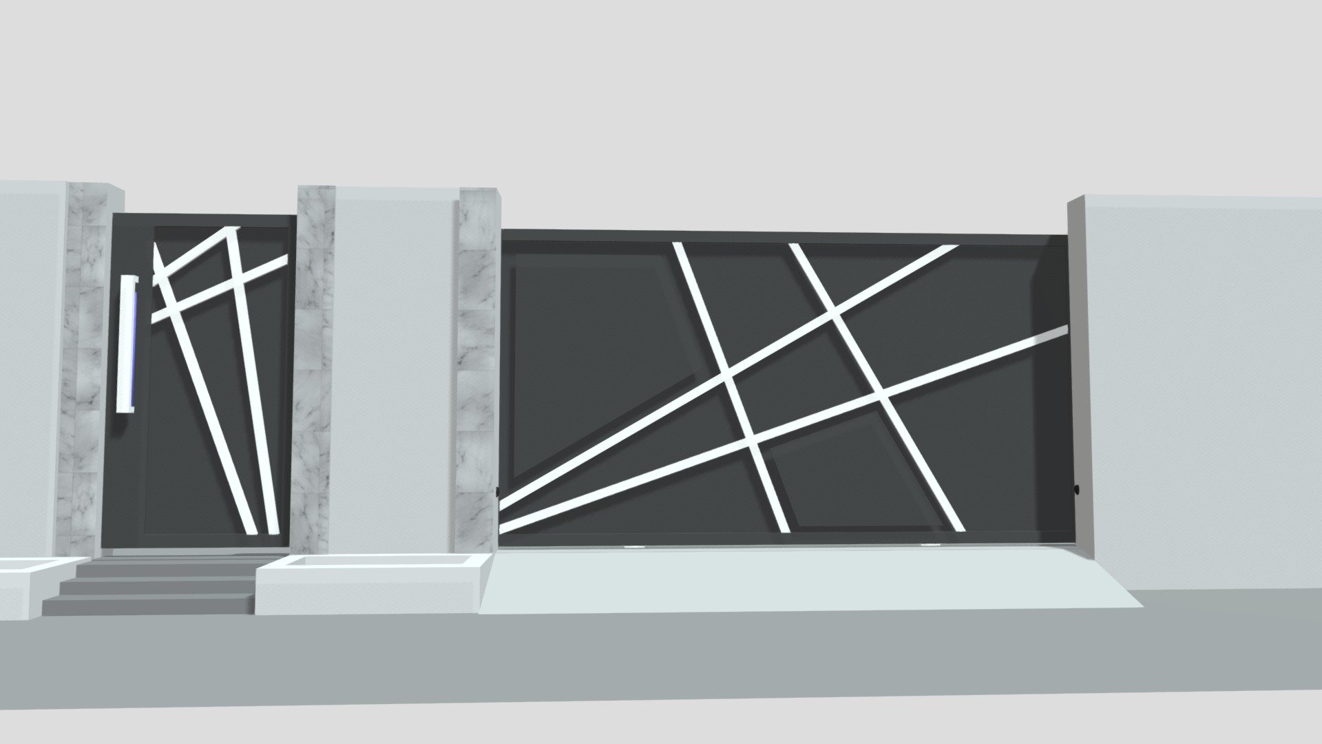 Modern gate Designs By Gateswale - 3D model by yoursshyam [cd5dc54 ...