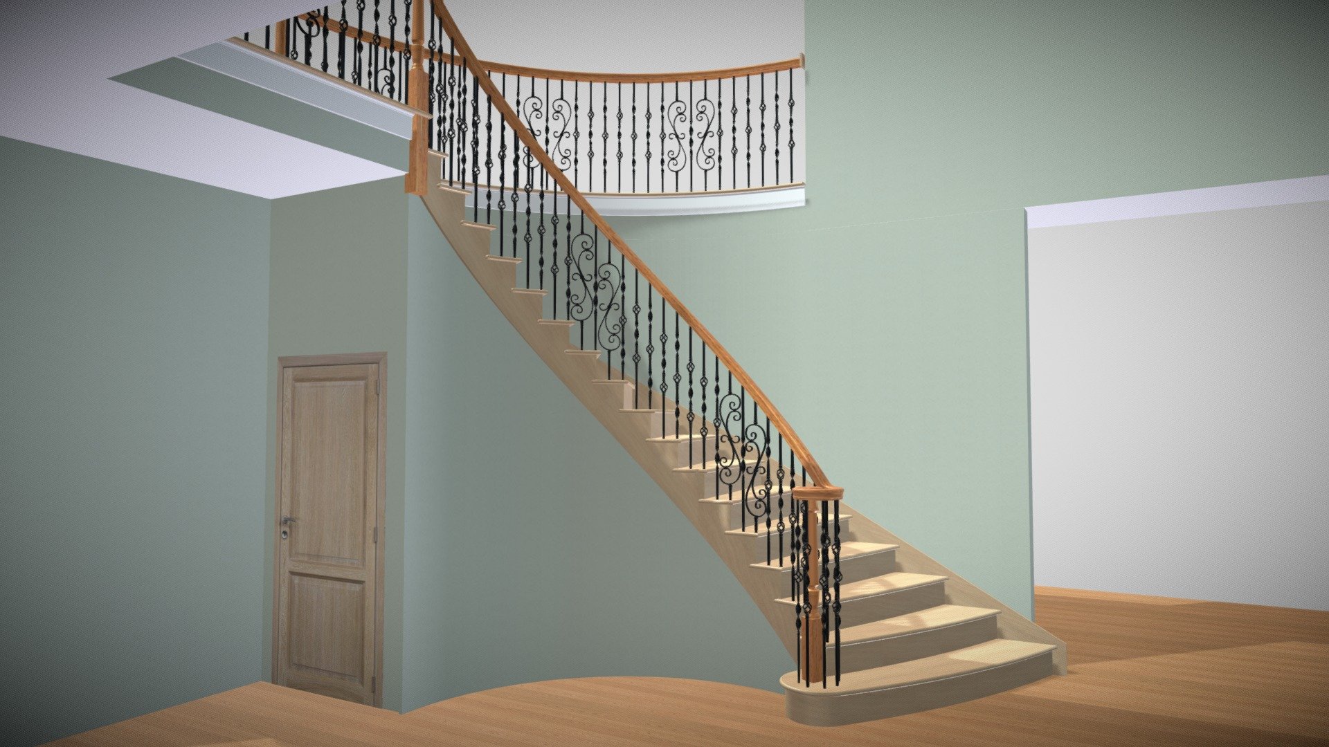 2109 - 3D model by 3D Software for Stair Design and Production ...