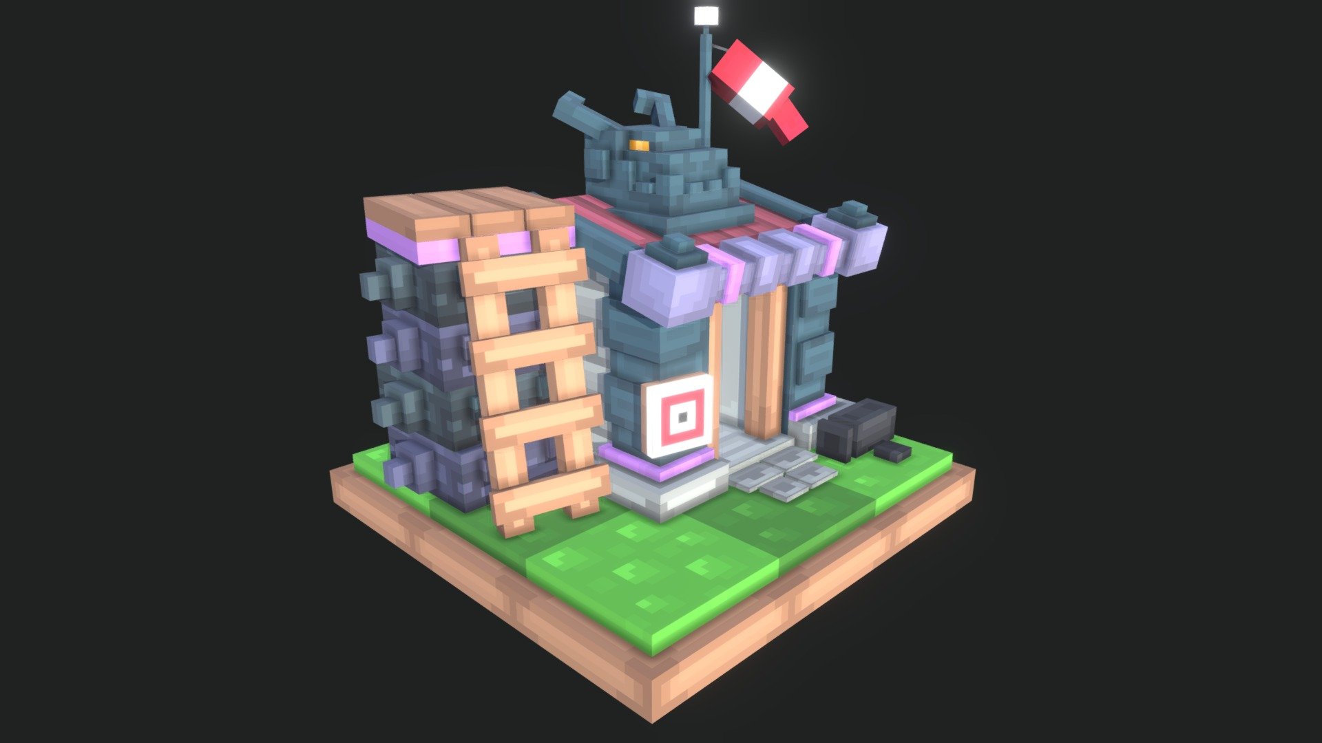 lvl.15 Barracks / CLASH OF CLANS - 3D model by Jameson (@JamesonJr ...