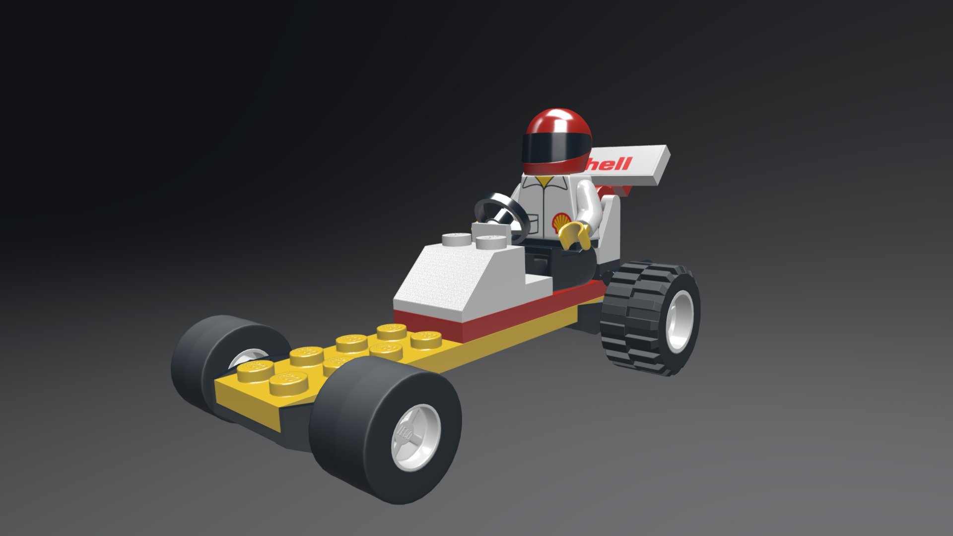 Lego System 1250 Dragster - 3D model by kambur [cd65b6e] - Sketchfab