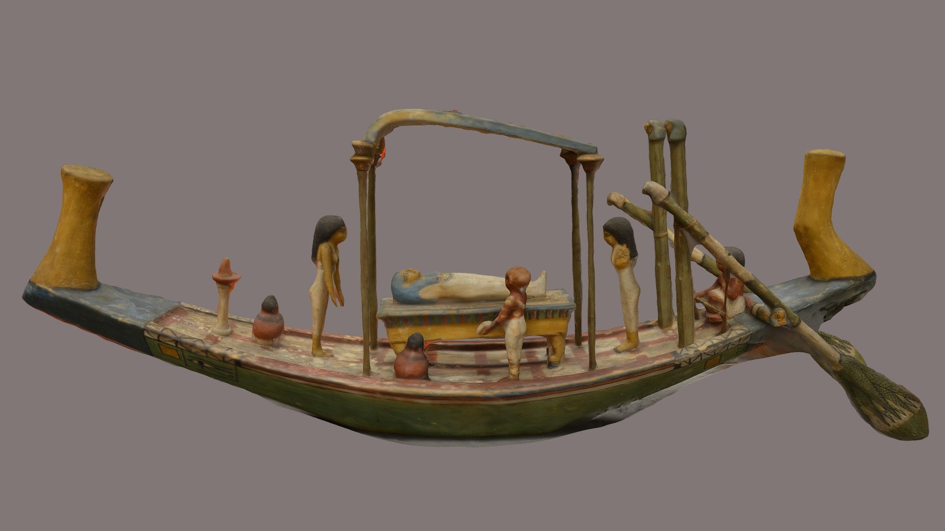 Egyptian Boat from Ancient Lives - Download Free 3D model by Miguel ...