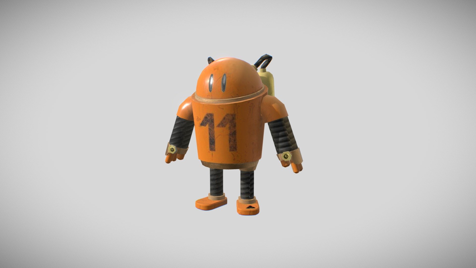 Little friendly robot - 3D model by Lizaveta Lubskaya (@Gvenviar ...