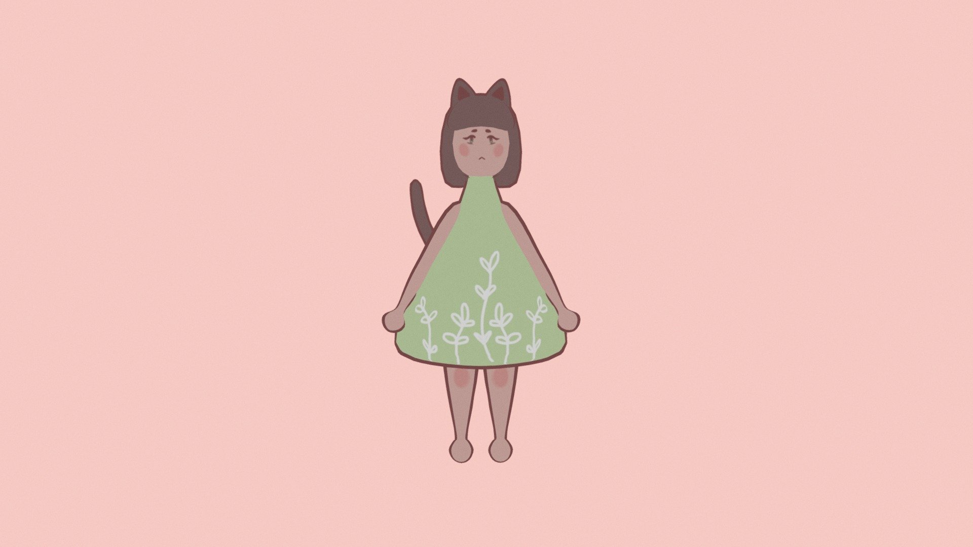 Cat Girl - Download Free 3D model by sammiev [cd6ad26] - Sketchfab