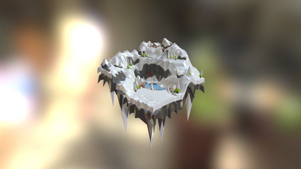 Low Poly Ski Resort - 3D model by caliberbeats [cd6c58e] - Sketchfab