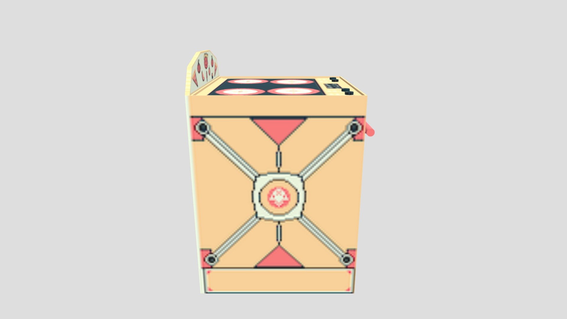 Low Poly Pixel art oven - Download Free 3D model by HoomanBeans ...