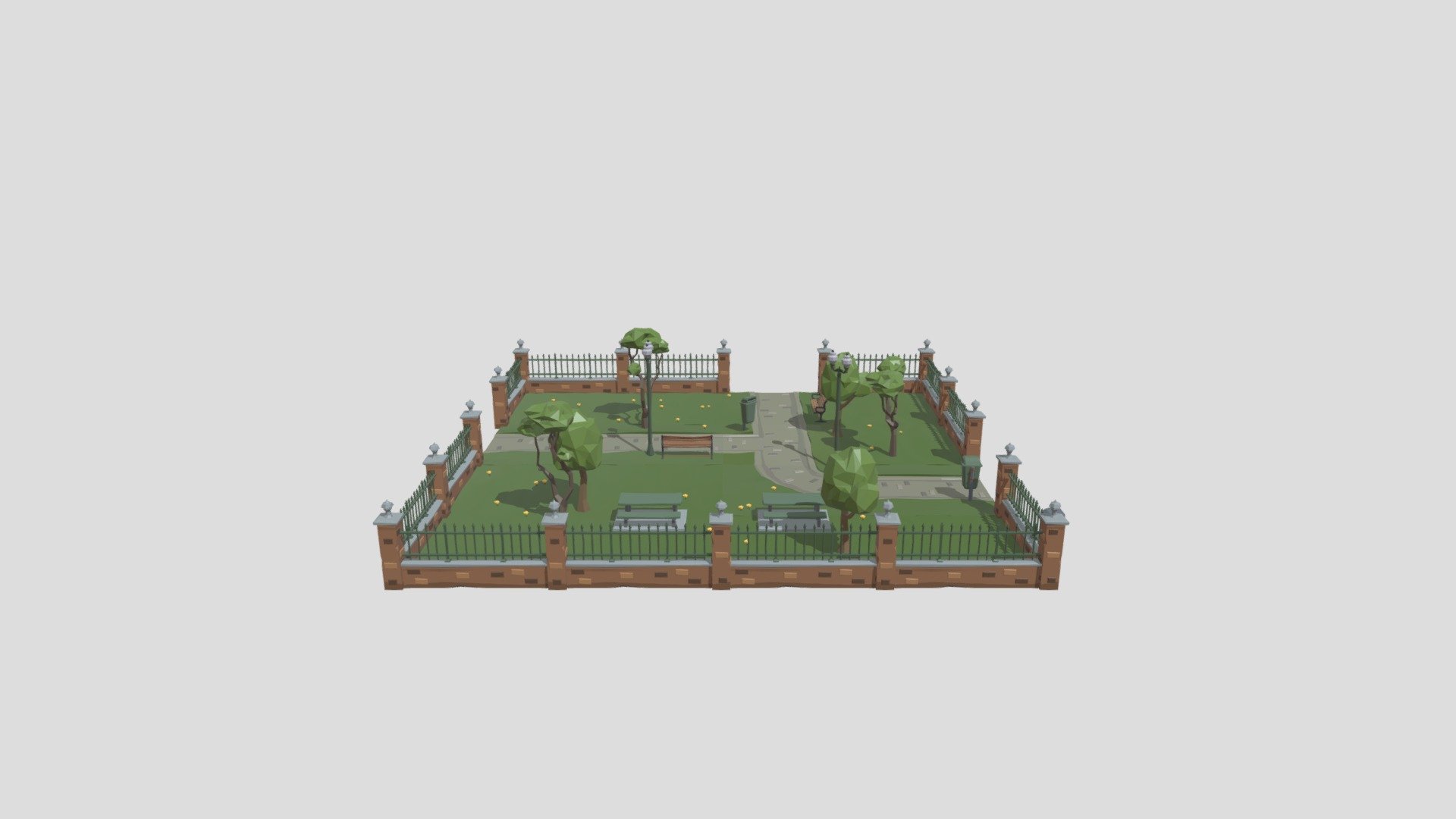 ParkScene - Download Free 3D model by nyu_grad_alley_2020 [cd6d75d ...