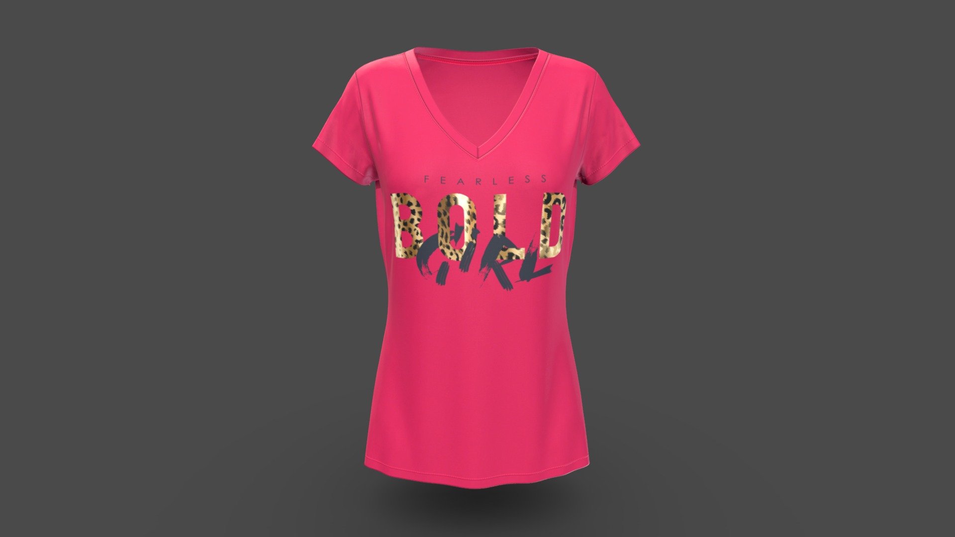 Women Fashion Tee - Buy Royalty Free 3D model by BINARYCLOTH ...