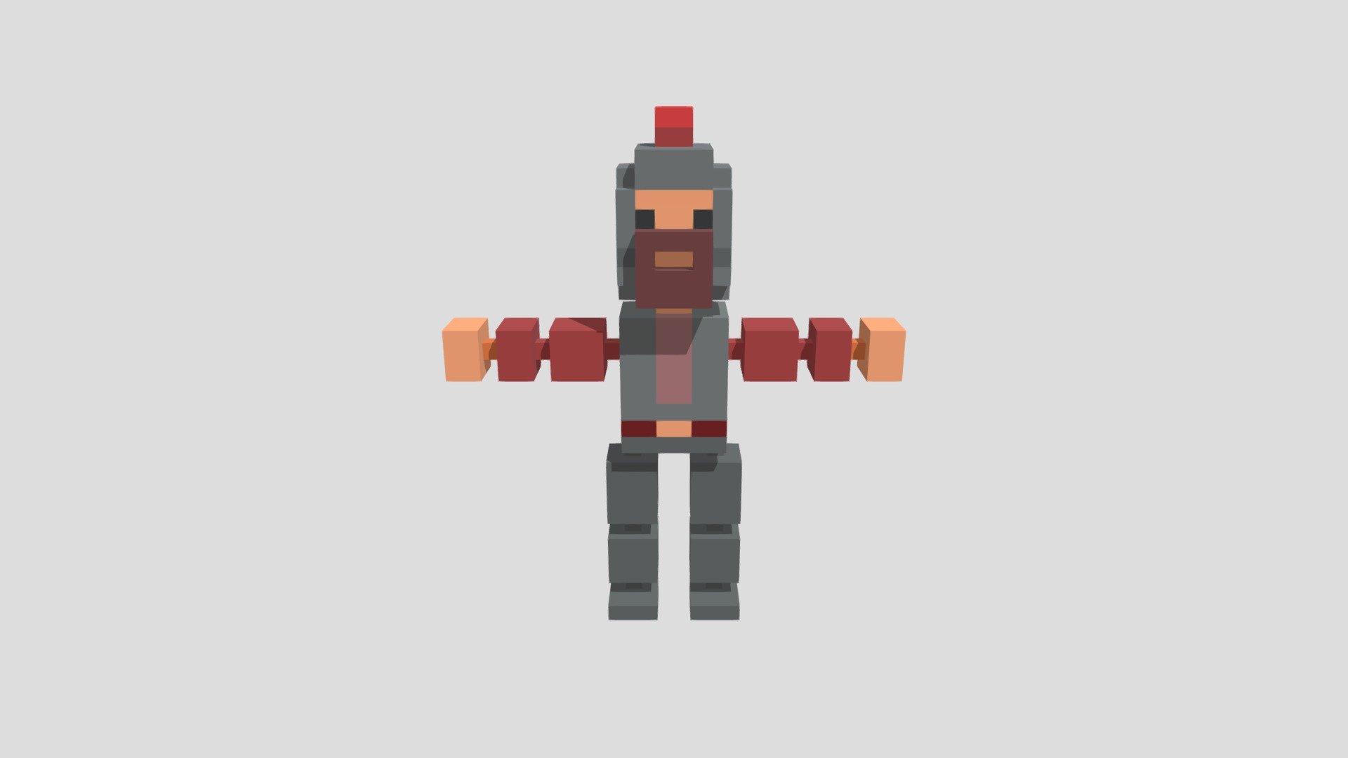 Knight (Voxel) - Download Free 3D model by goheadundead [cd7051b ...