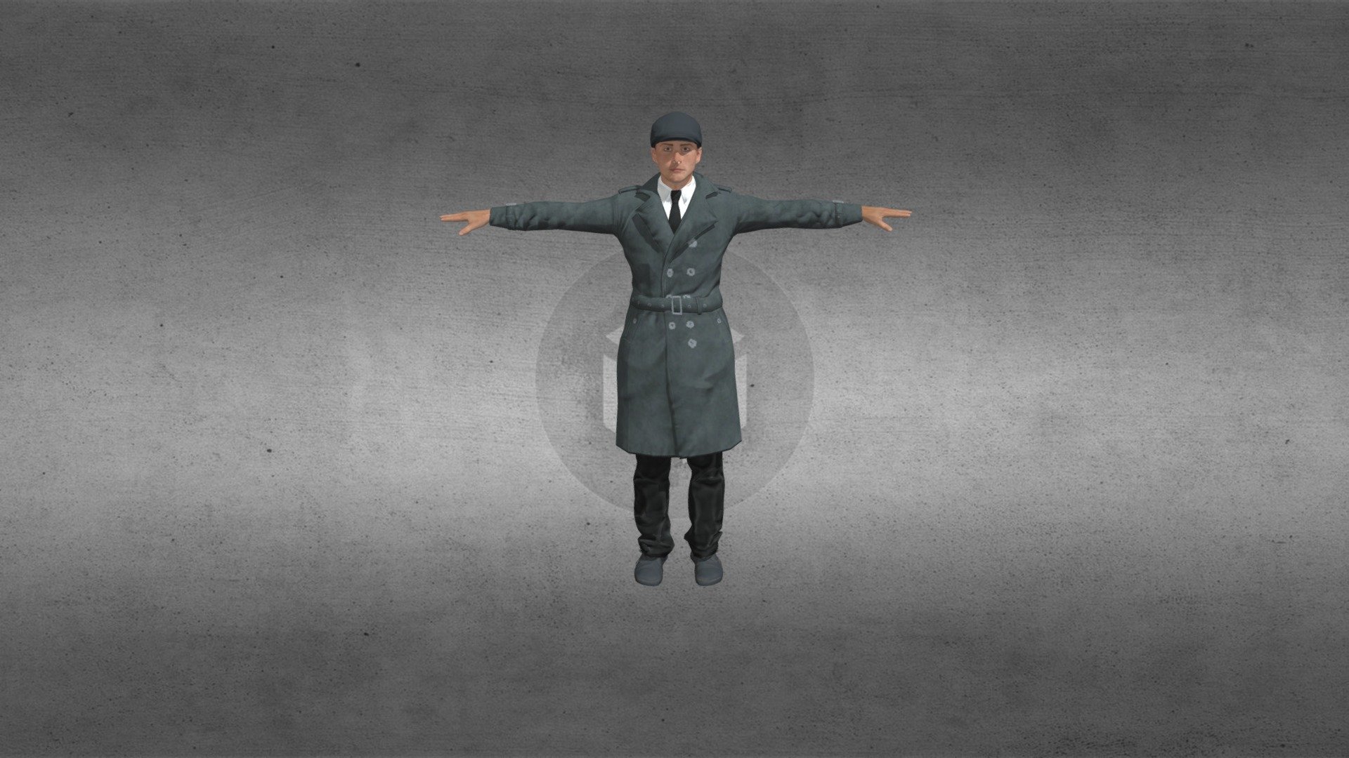 Man In Coat - Human Rigged Model - Download Free 3D model by Saitam ...