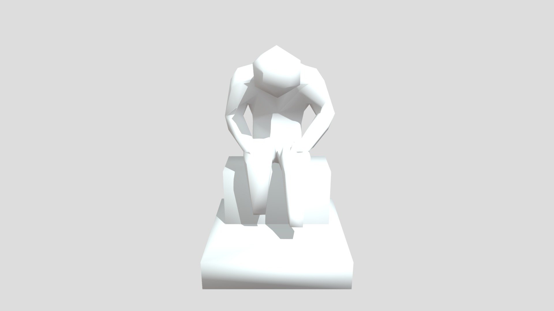 sorrowed man sculpture - Download Free 3D model by z9 (@ncrvl) [cd74161 ...