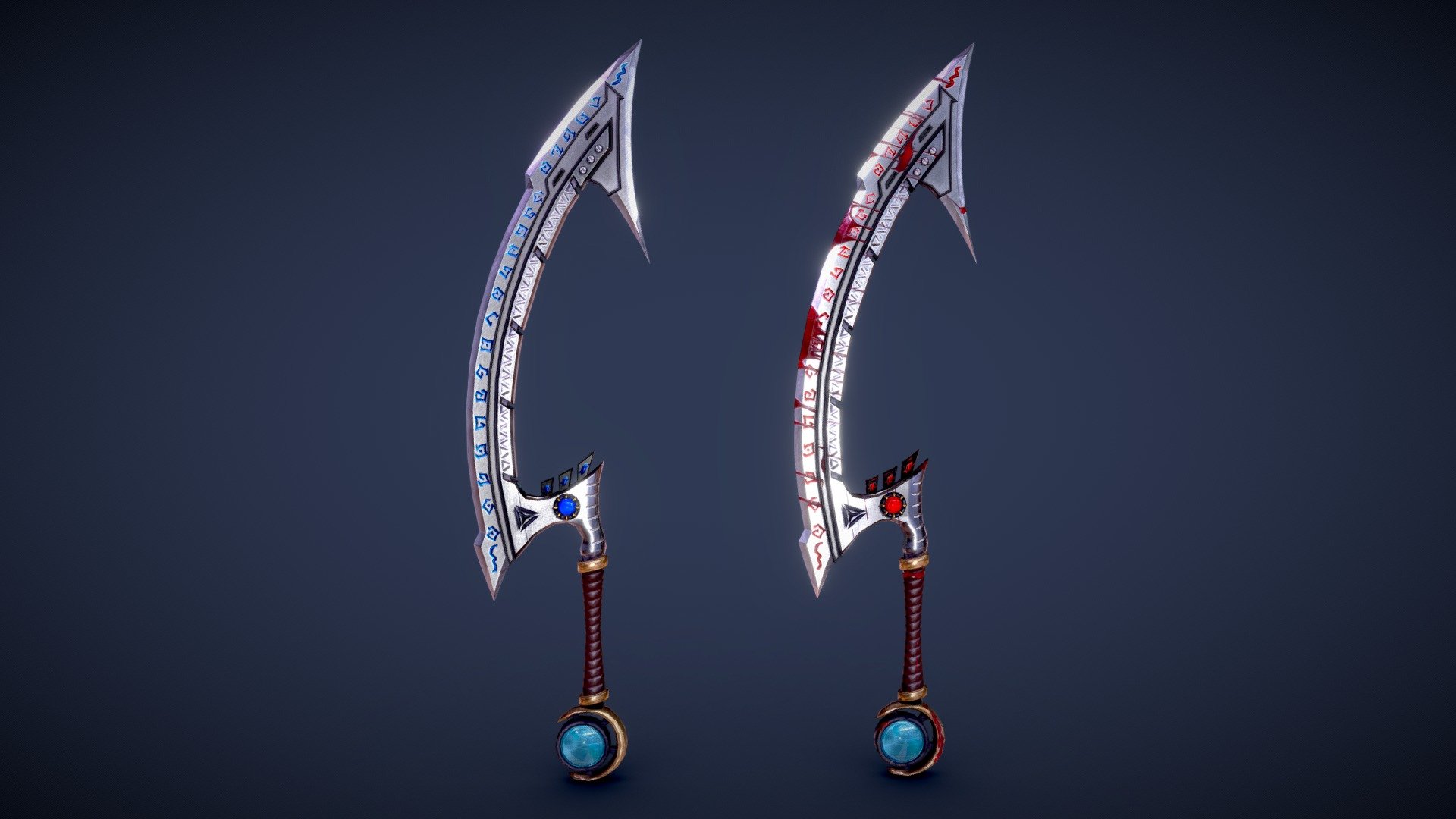 Moon blade / Moon sword - 3D model by hip184184 [cd74dce] - Sketchfab