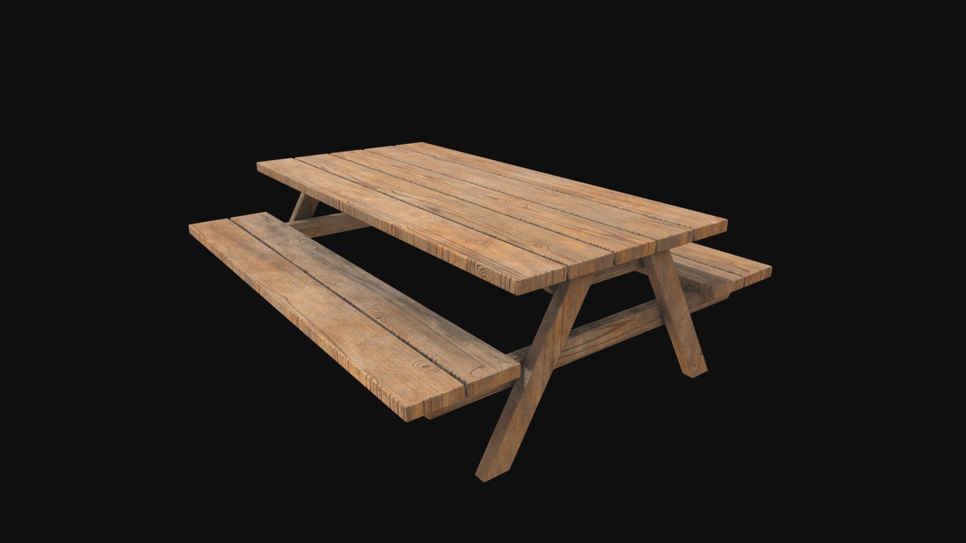 Picnic Table - 3D model by Emma Elliott (@emmaelliott) [cd74f76] - Sketchfab