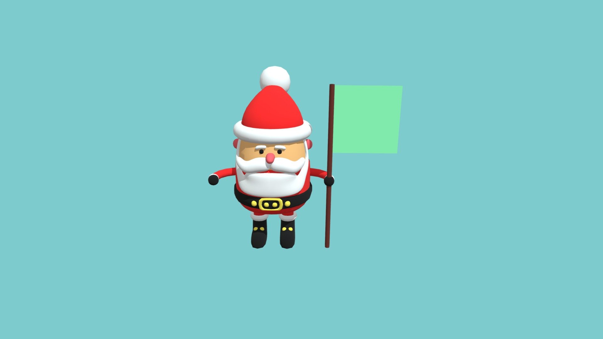 Cartoon Santa Model - 3D model by Robert Estes (@r.john.estes) [cd77f36 ...