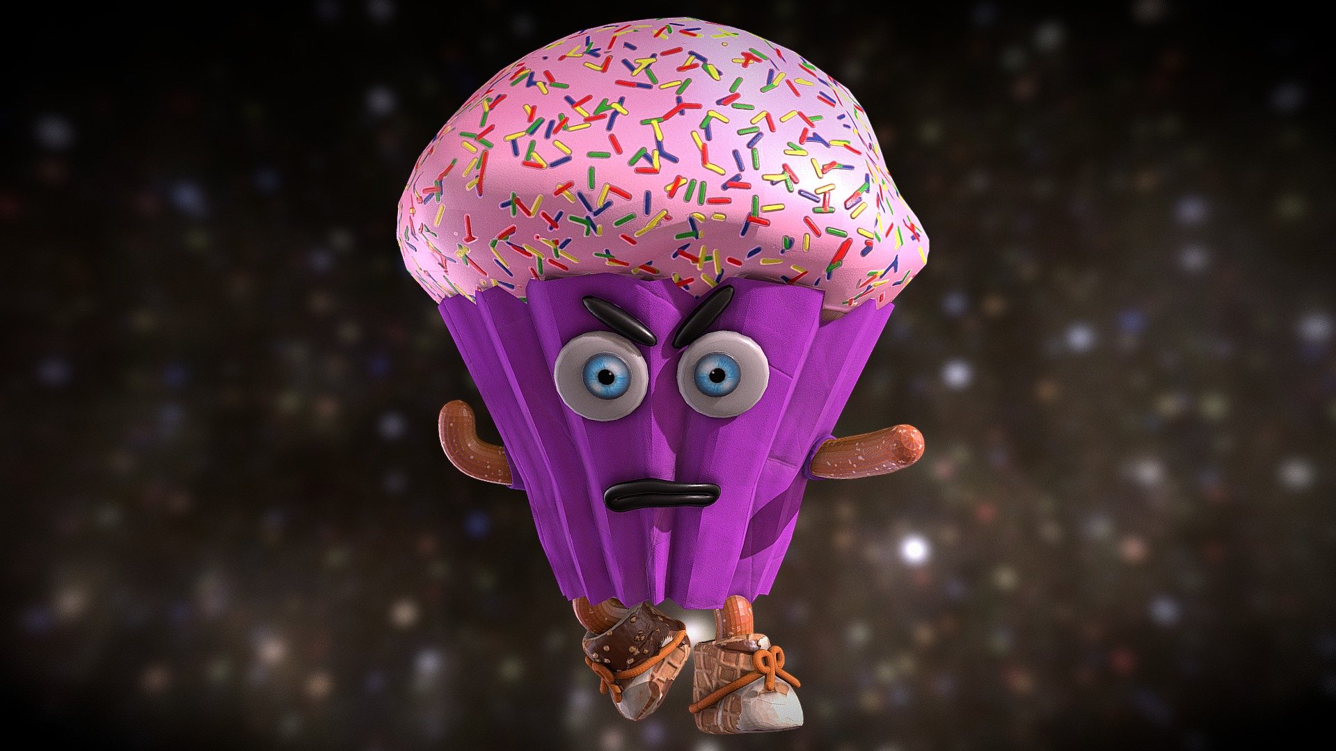 Muffin Character - 3D model by Guxart3D (@gusxart) [cd7b083] - Sketchfab
