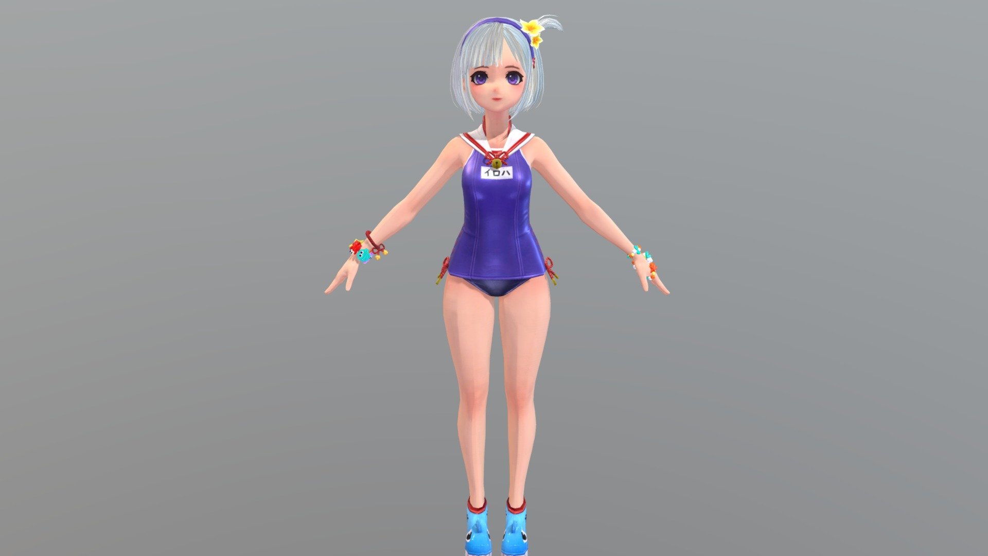 Cute Cartoon Girl - Download Free 3D model by Chenchanchong [cd7b94f] - Sketchfab