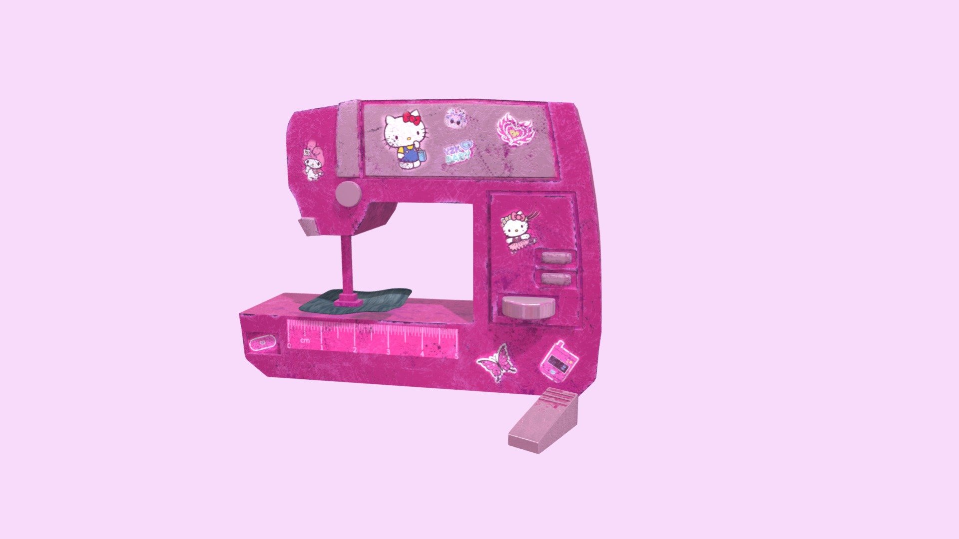 maquina de coser "Hello Kitty" - 3D model by AgridulceAgencia [cd7bfb1 ...