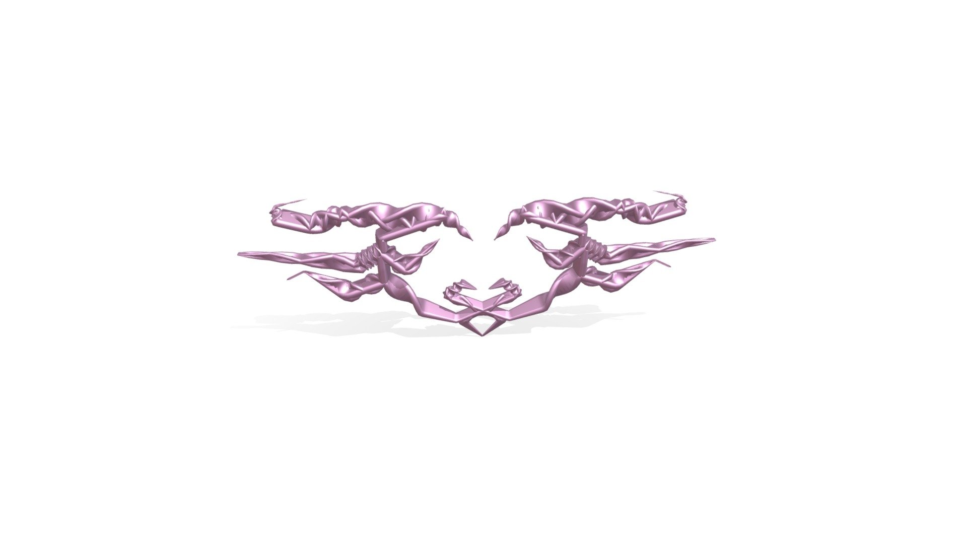 cyber sigilism heart-shaped jewel ₊˚.⋆☾⋆⁺₊ - 3D model by onekalu ...