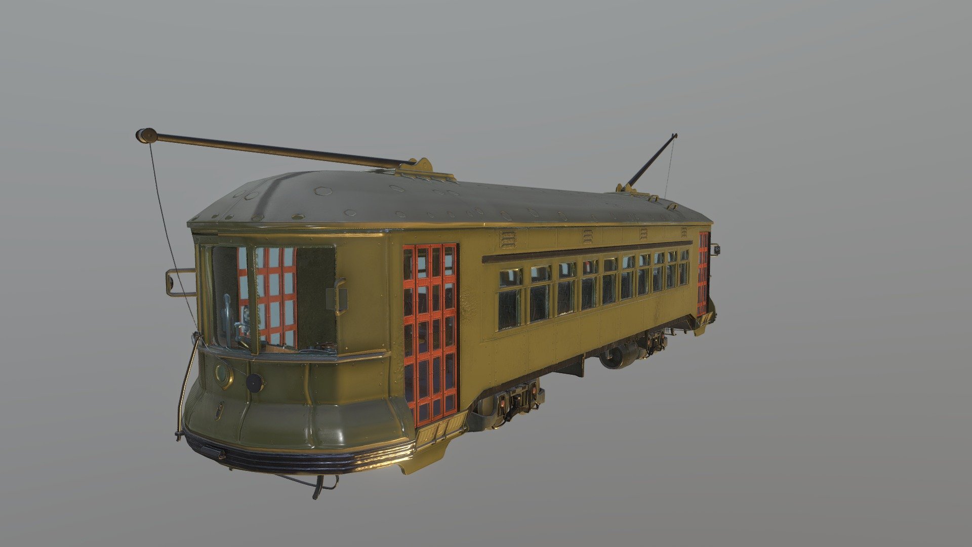 1940s Tram - 3D model by alexandermcwilliams00 [cd80e6c] - Sketchfab