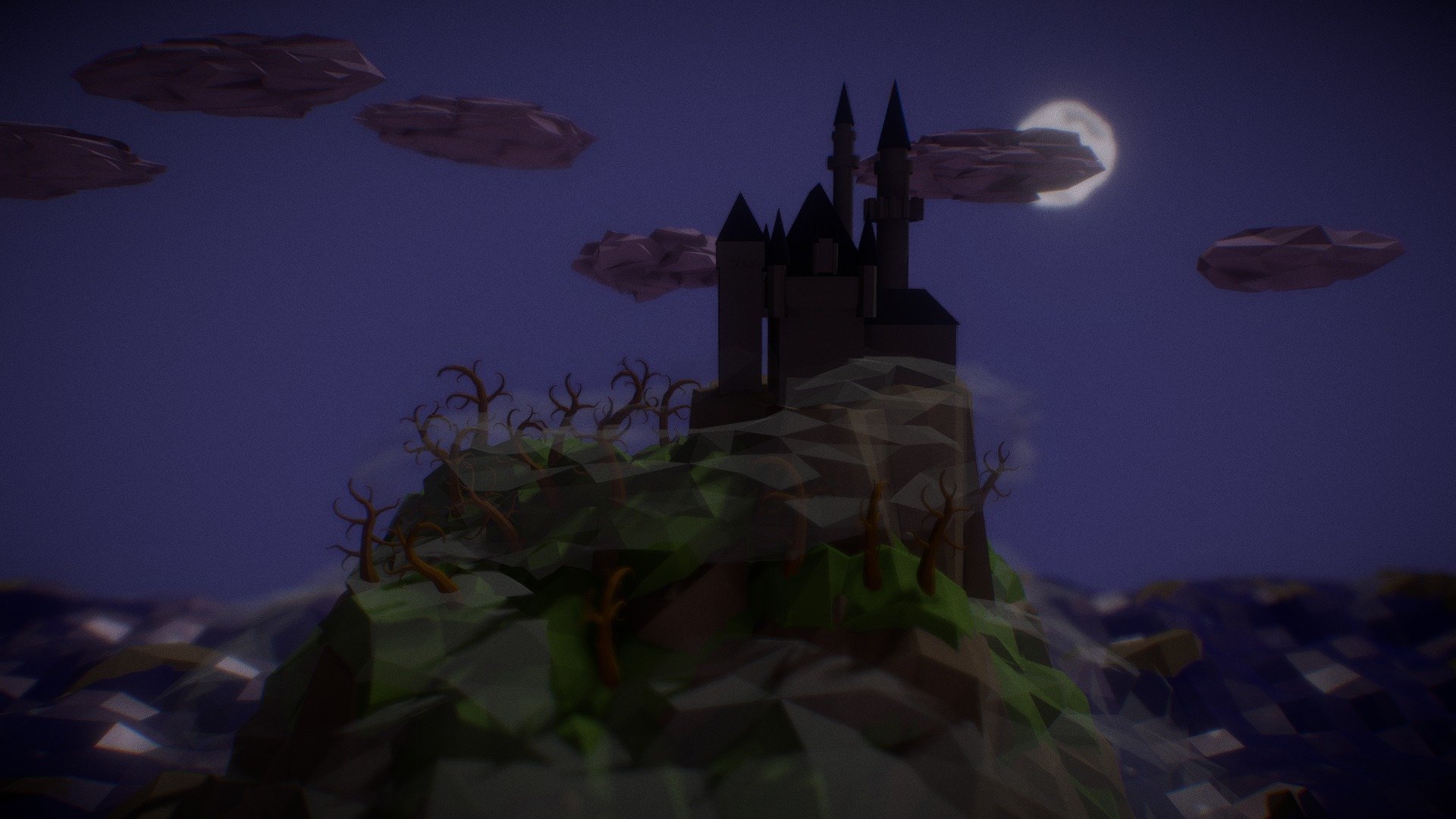 Low Poly SpookyLand - 3D model by StuartDeVille [cd8517c] - Sketchfab