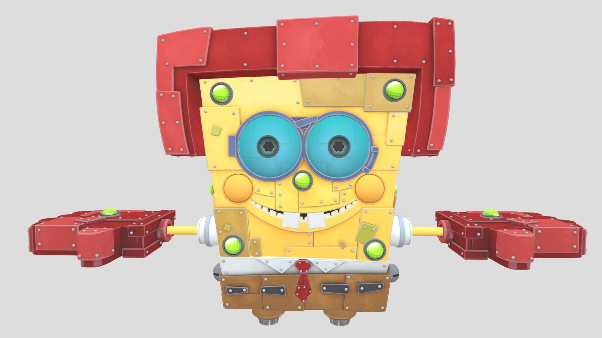 Sbfbbr - Robo Spongebob - Download Free 3D model by SMF Features ...