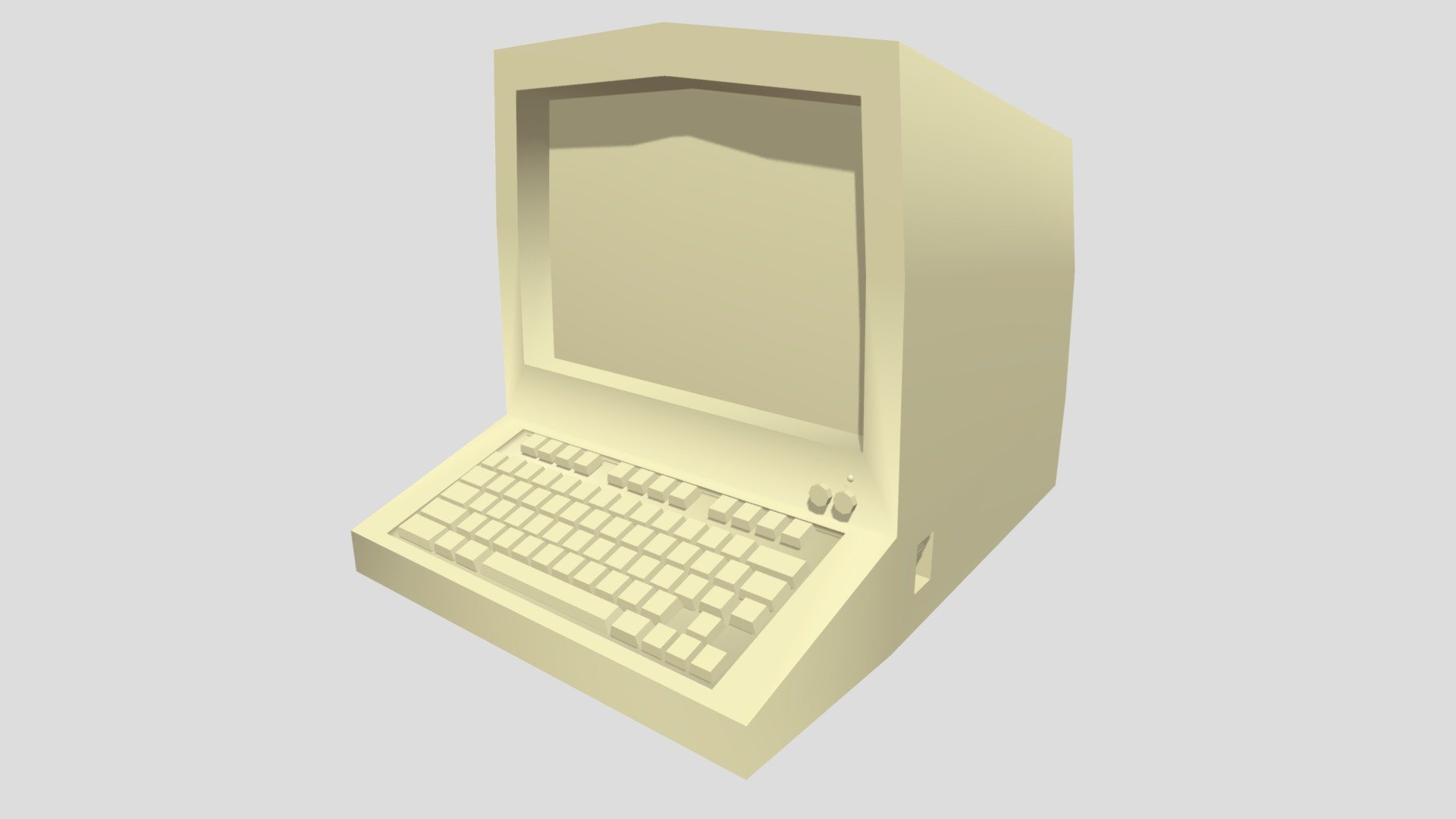 low poly old computer - Download Free 3D model by AiktheIno [cd8b111 ...