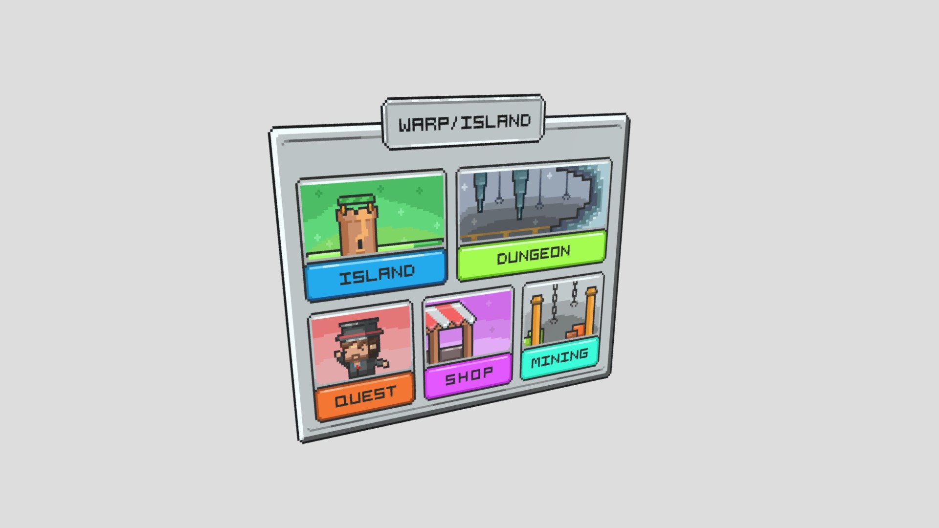 Skyblock Menu Warp - 3D model by Padao [cd8c379] - Sketchfab