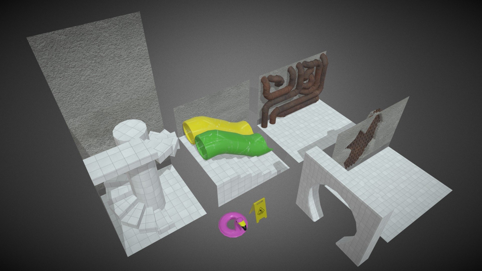 Modular Pool Rooms Assets - 3D model by Gwendolyn North (@bteegy ...