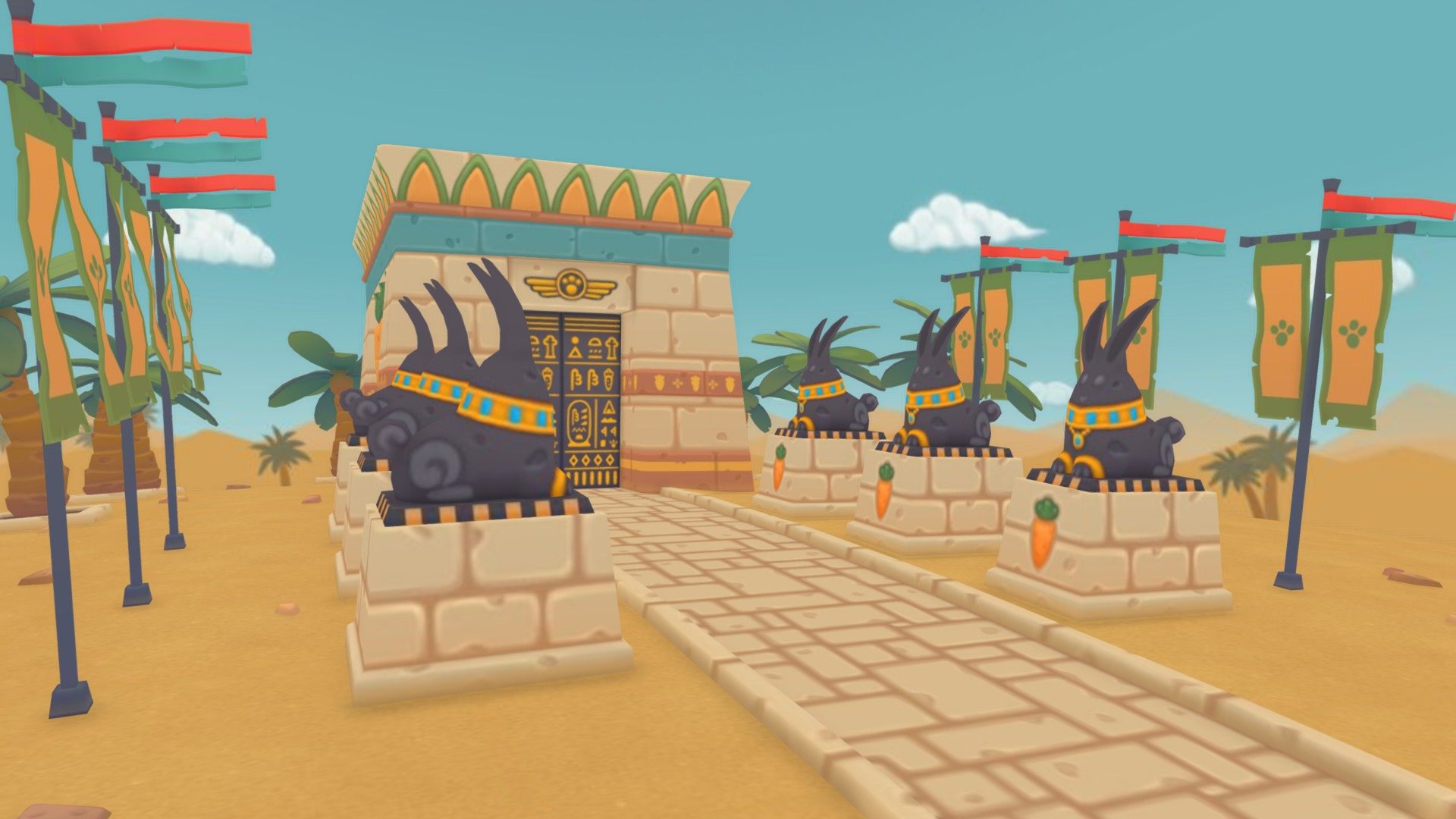 Bunny Ra temple - 3D model by samurai3d [cd9346f] - Sketchfab