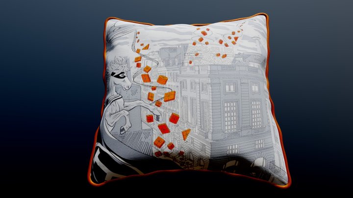 Cushion 3D models - Sketchfab