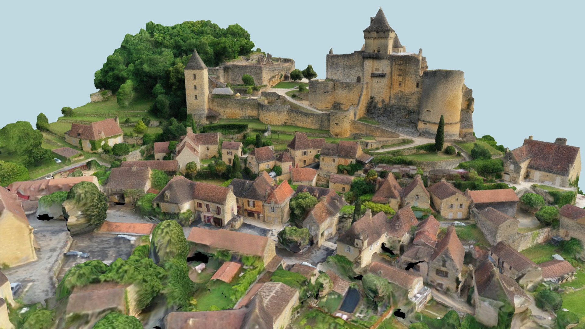 Castelnaud-la-Chapelle - Download Free 3D model by pierre391 [cd93a57 ...