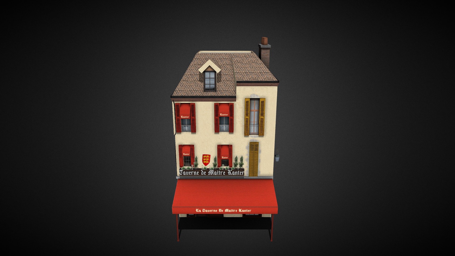 House Restaurant v2 - 3D model by dylandewaele [cd94917] - Sketchfab