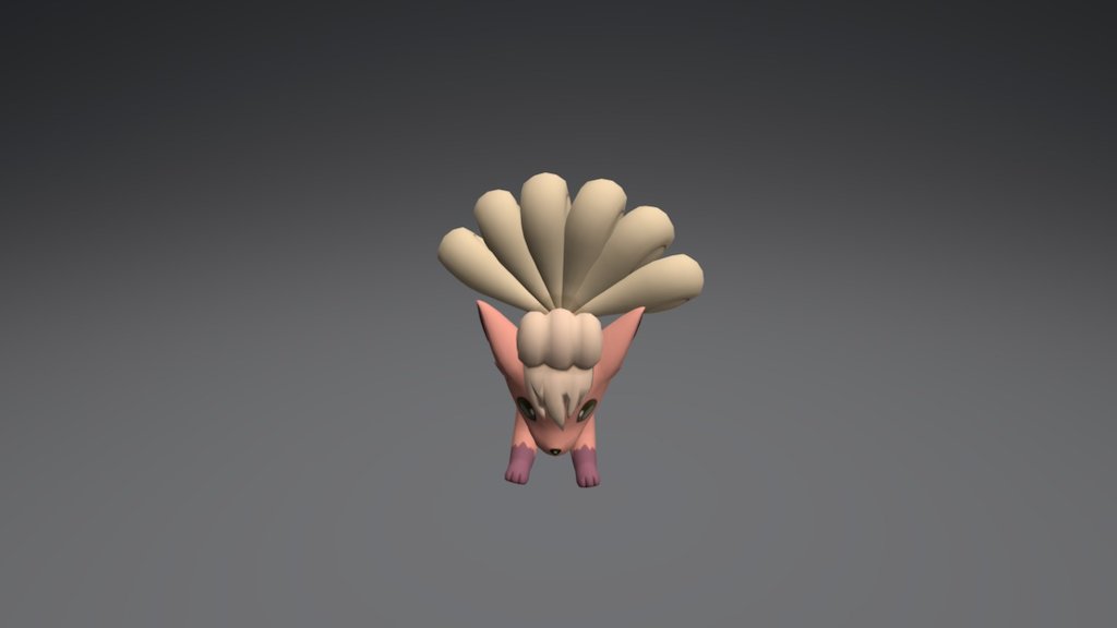 Pink Vulpix - 3D model by Norasya [cd957b0] - Sketchfab