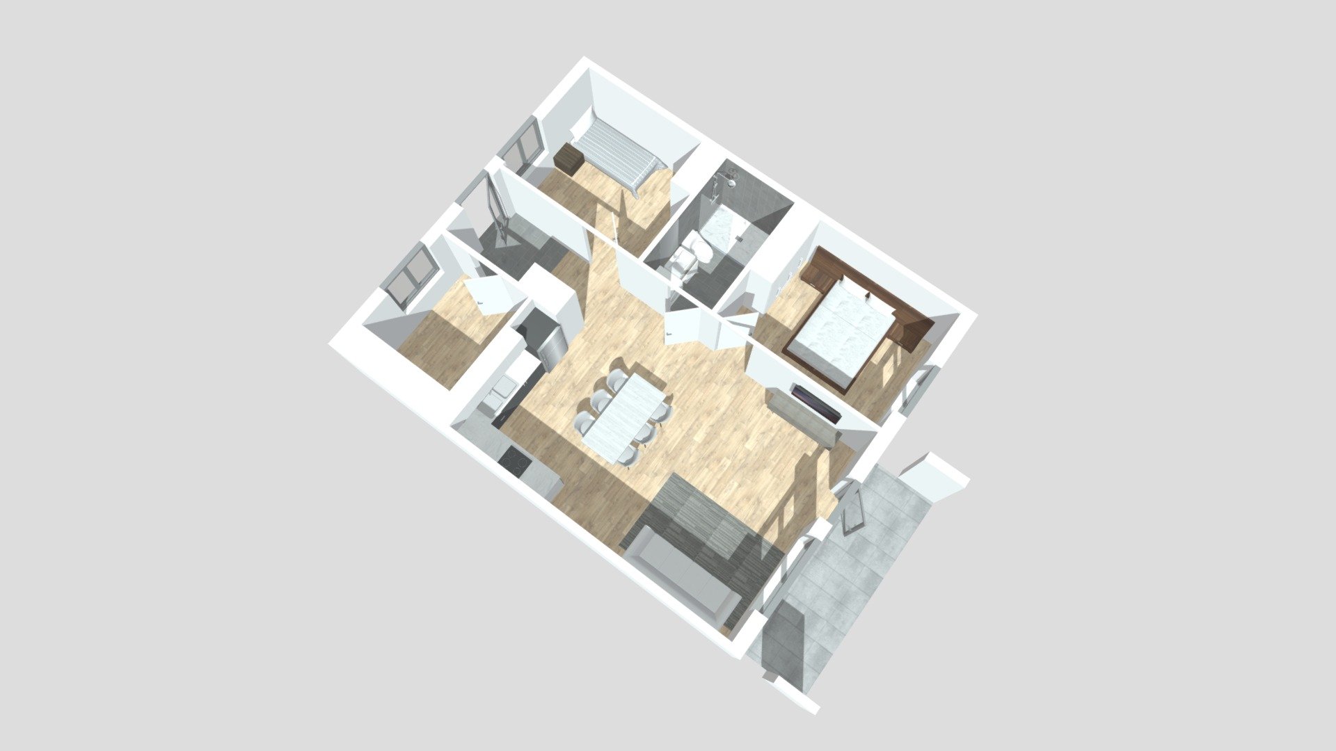 Asparskógar 5, Akranesi: 0102 - B3 - 3D model by 3Dhus (@iapp) [cd9650a ...