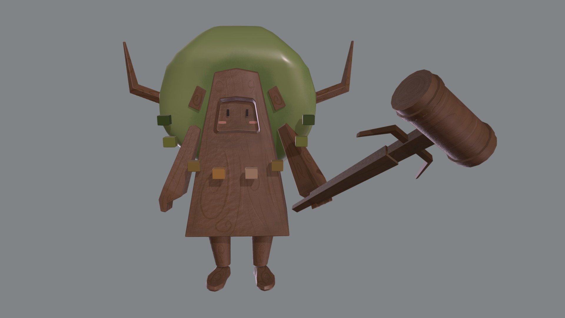 Low Poly Character (Golem) - 3D model by madhurima [cd9745f] - Sketchfab