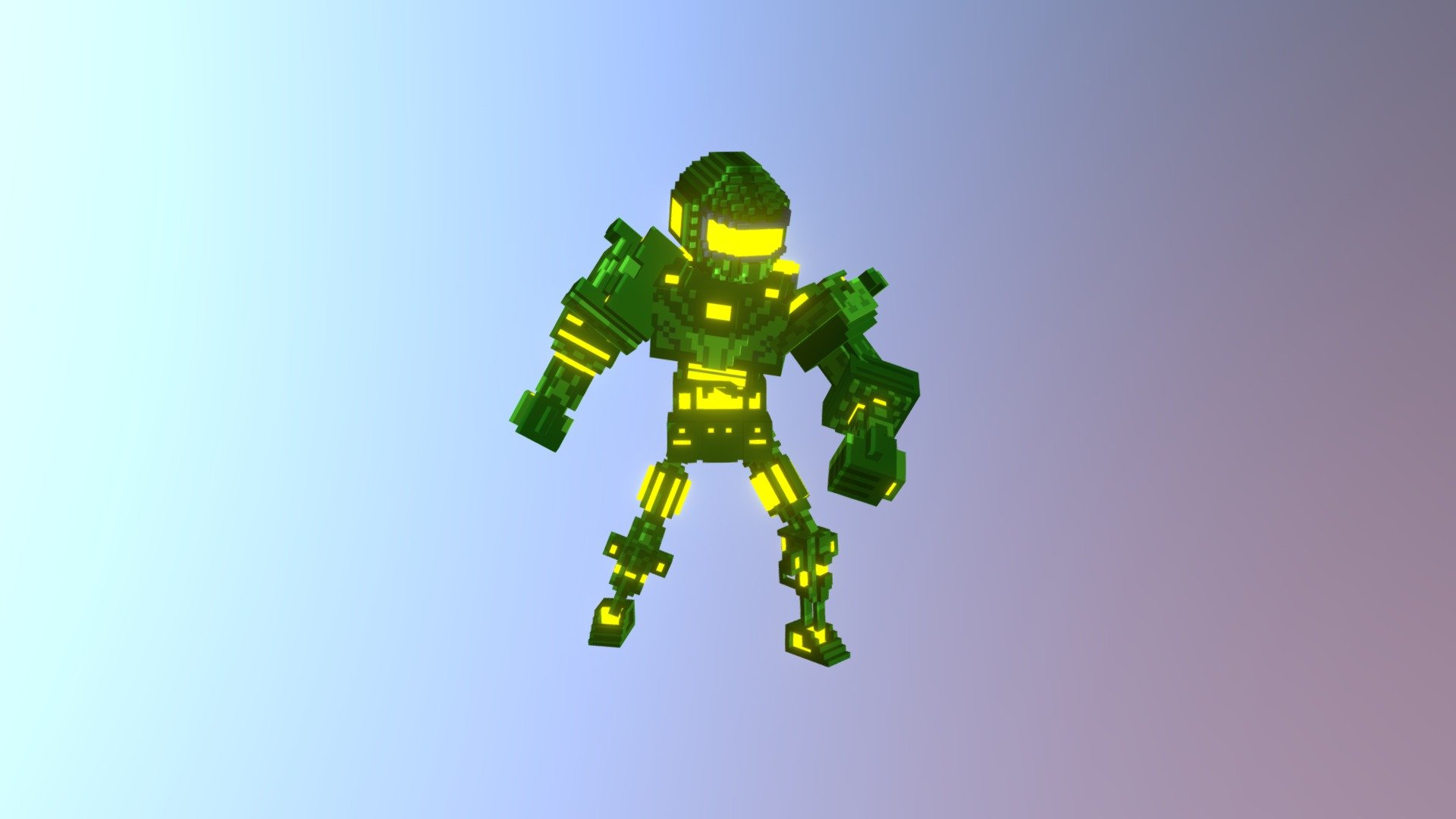 Cyber Soldier Avatar Design for Sandbox Game - 3D model by Infinite ...