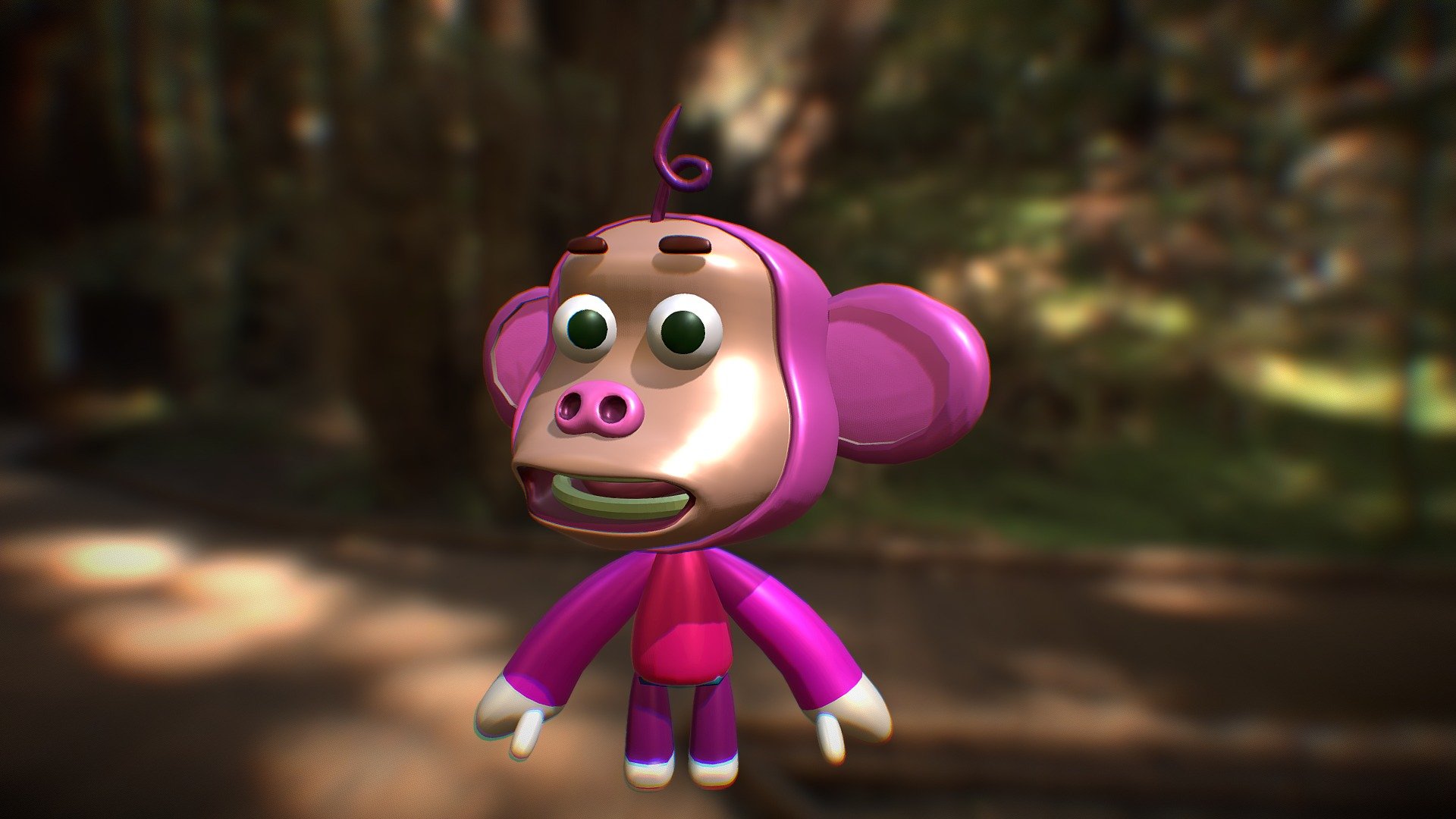 Animated Jumping Monkey - Buy Royalty Free 3D model by KamillaKraus ...