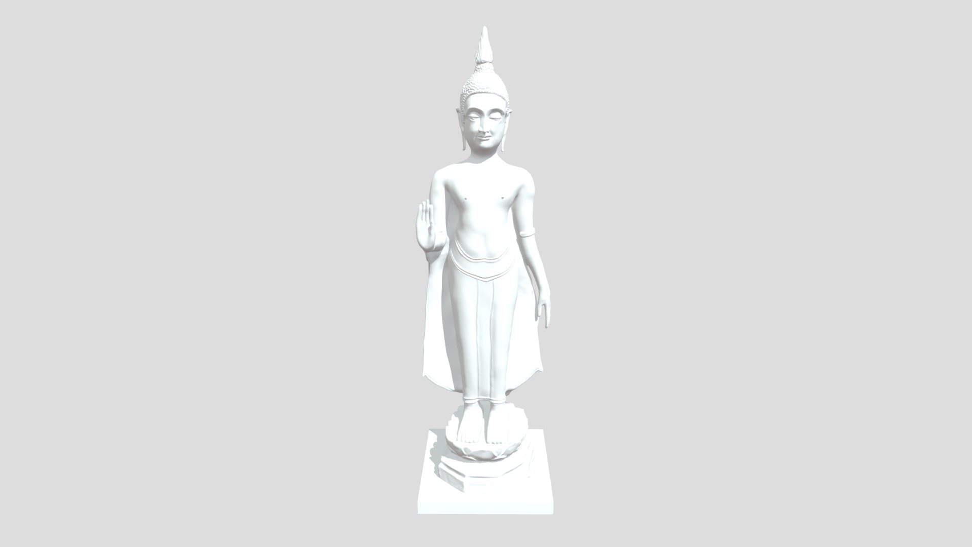 V-a-standing-buddha - Download Free 3D model by khoicyno2345 [cd9aec5 ...