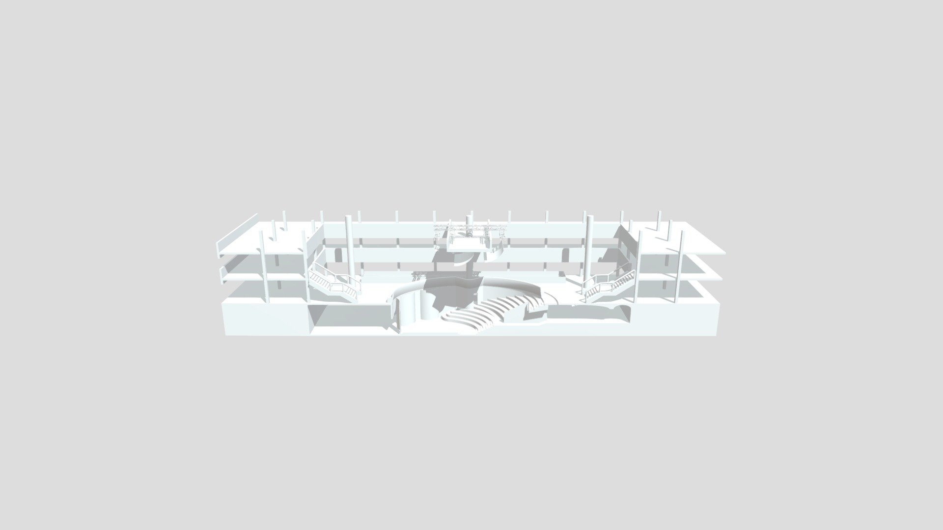 Student design "Campus Hall theater" slice - 3D model by Aspeiros ...