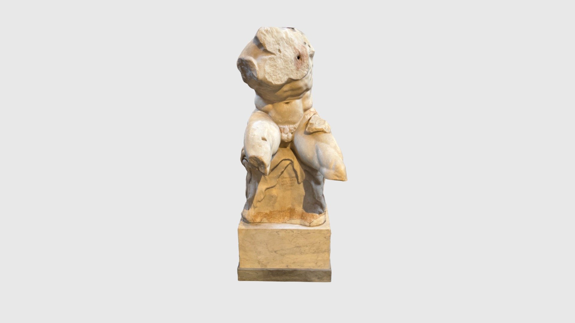 Vatican Museum - Belvedere Torso - Download Free 3D model by ...